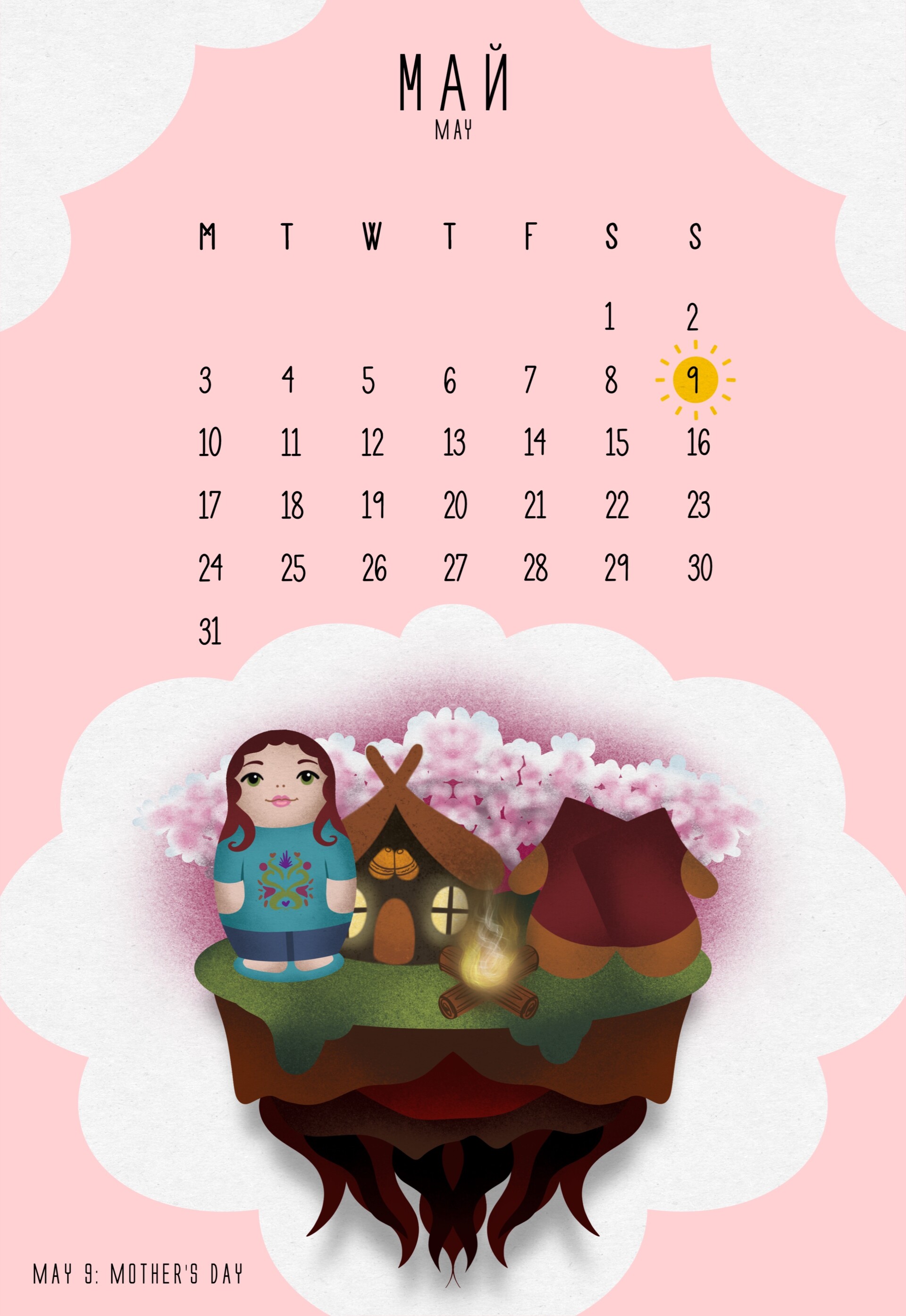 ArtStation - Calender 2021 with Russian theme (May)