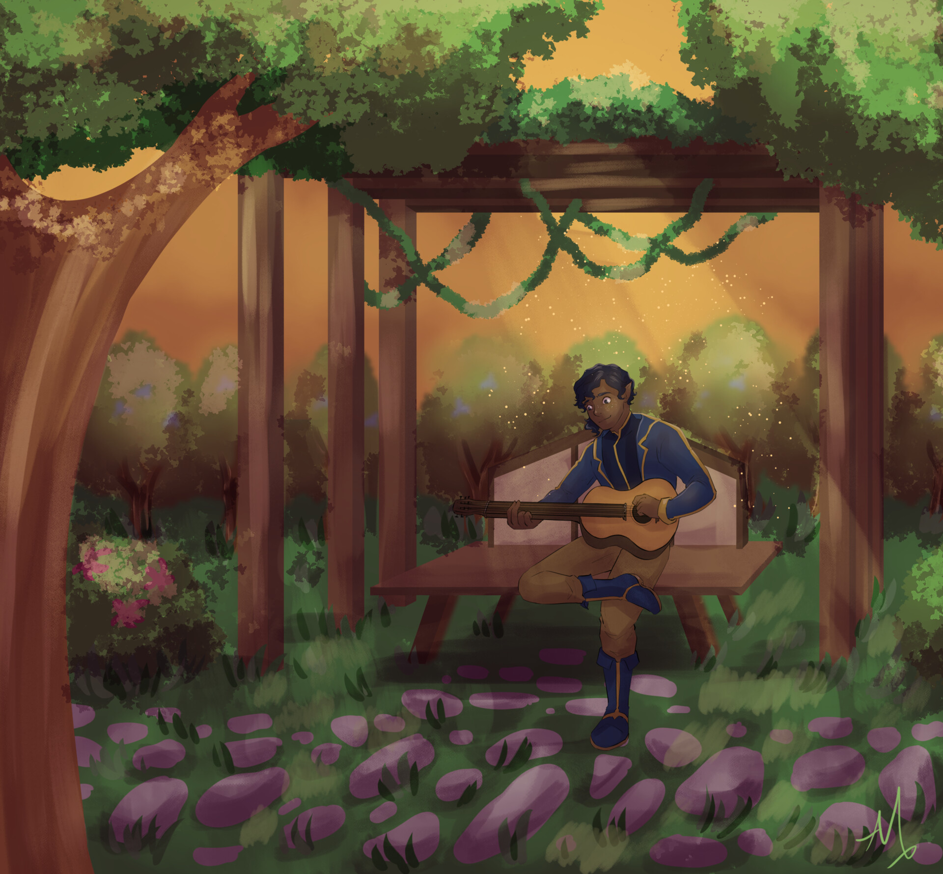 ArtStation - A not so silent garden