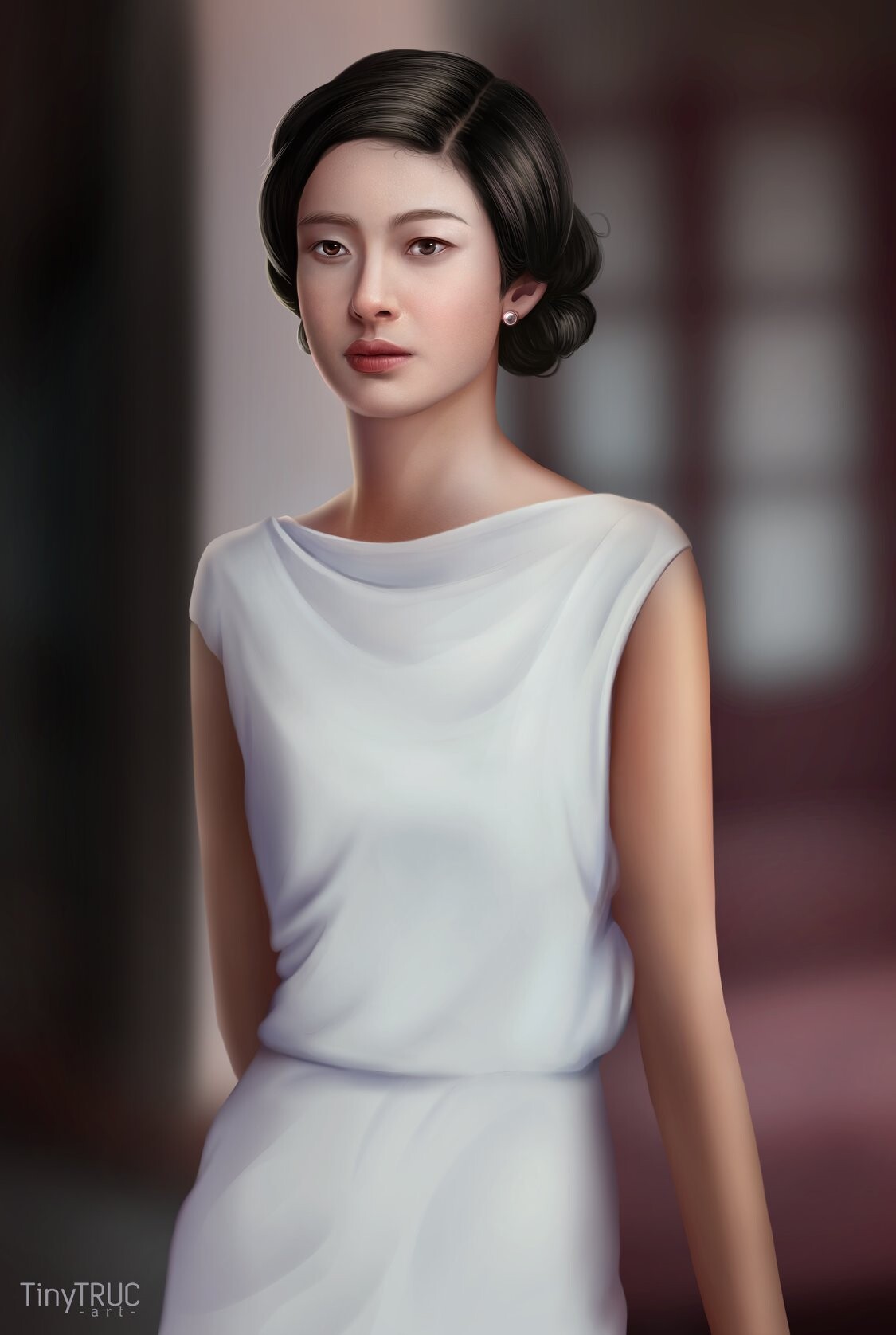 ArtStation - Portrait of Empress Nam Phuong
