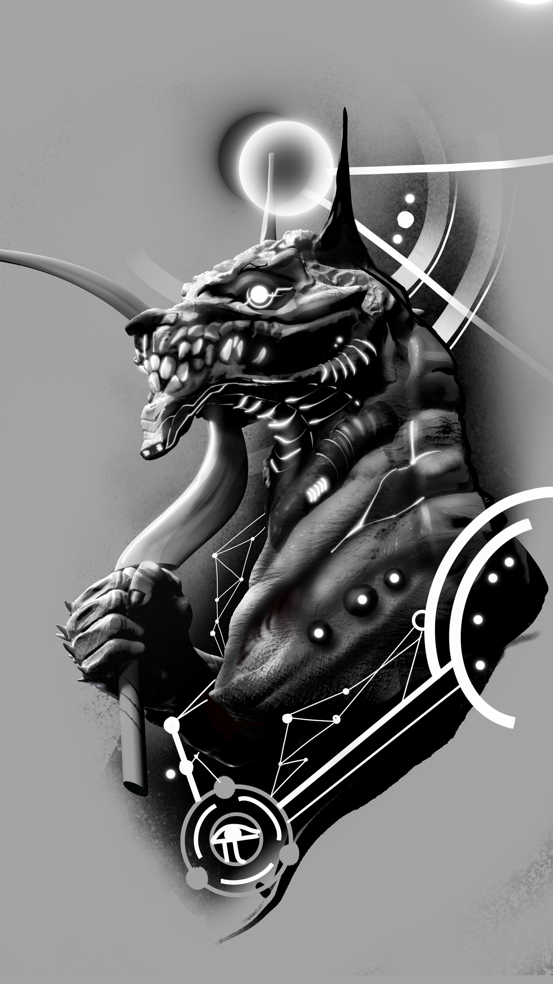 ArtStation - Tattoo design from 3d render