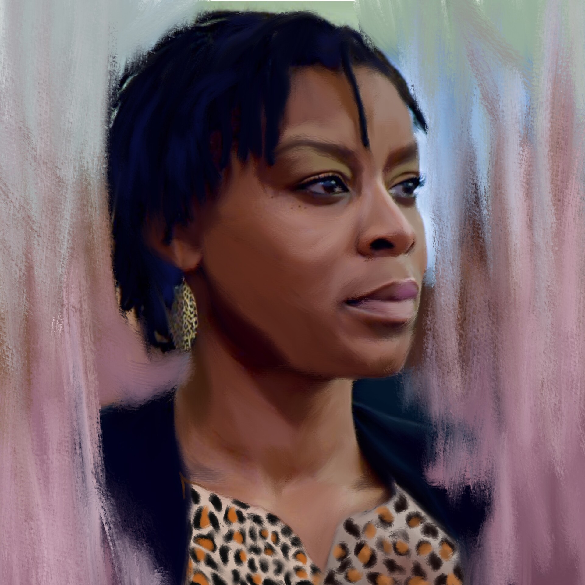 ArtStation - Sandra Bland Portrait