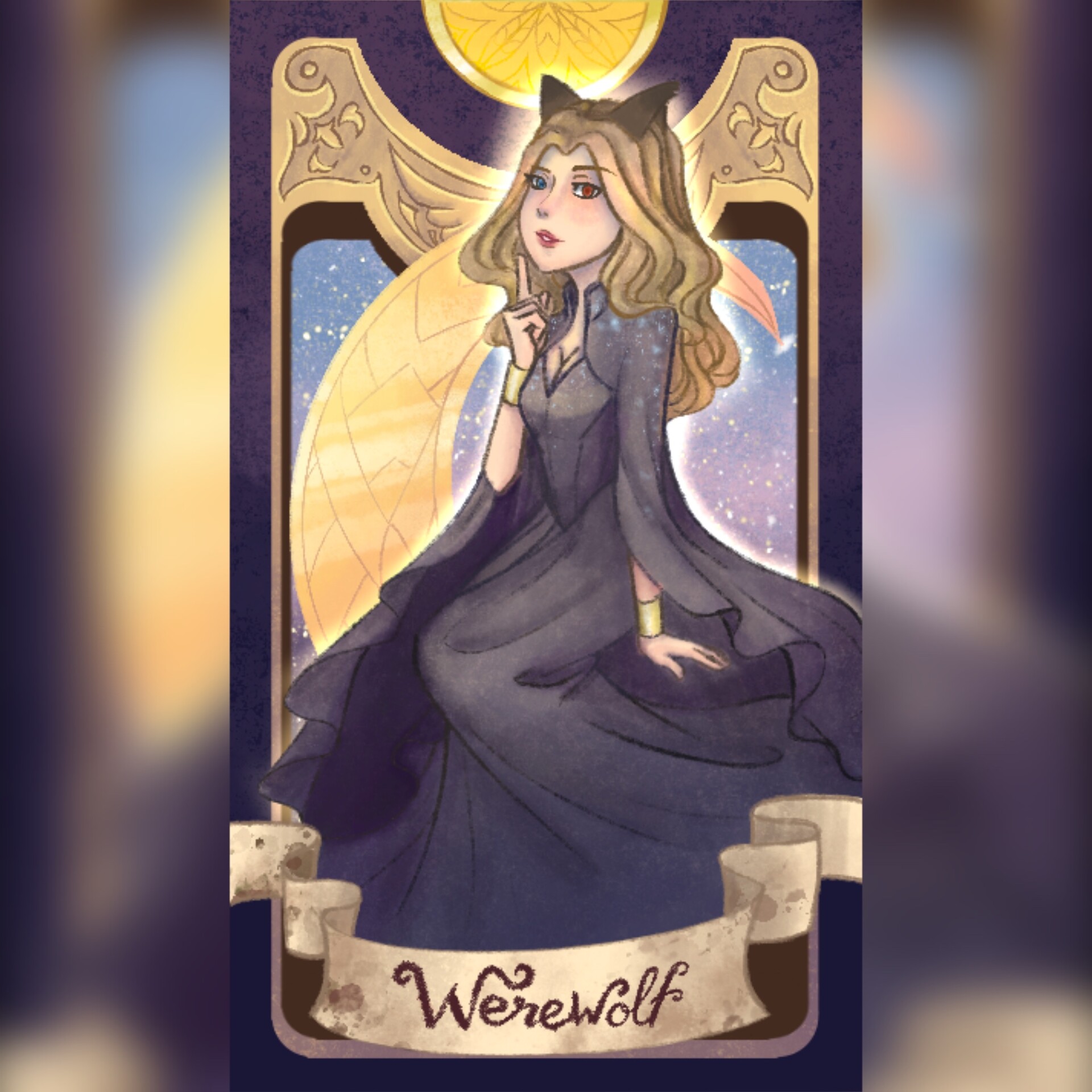 ArtStation - Card game project - werewolf