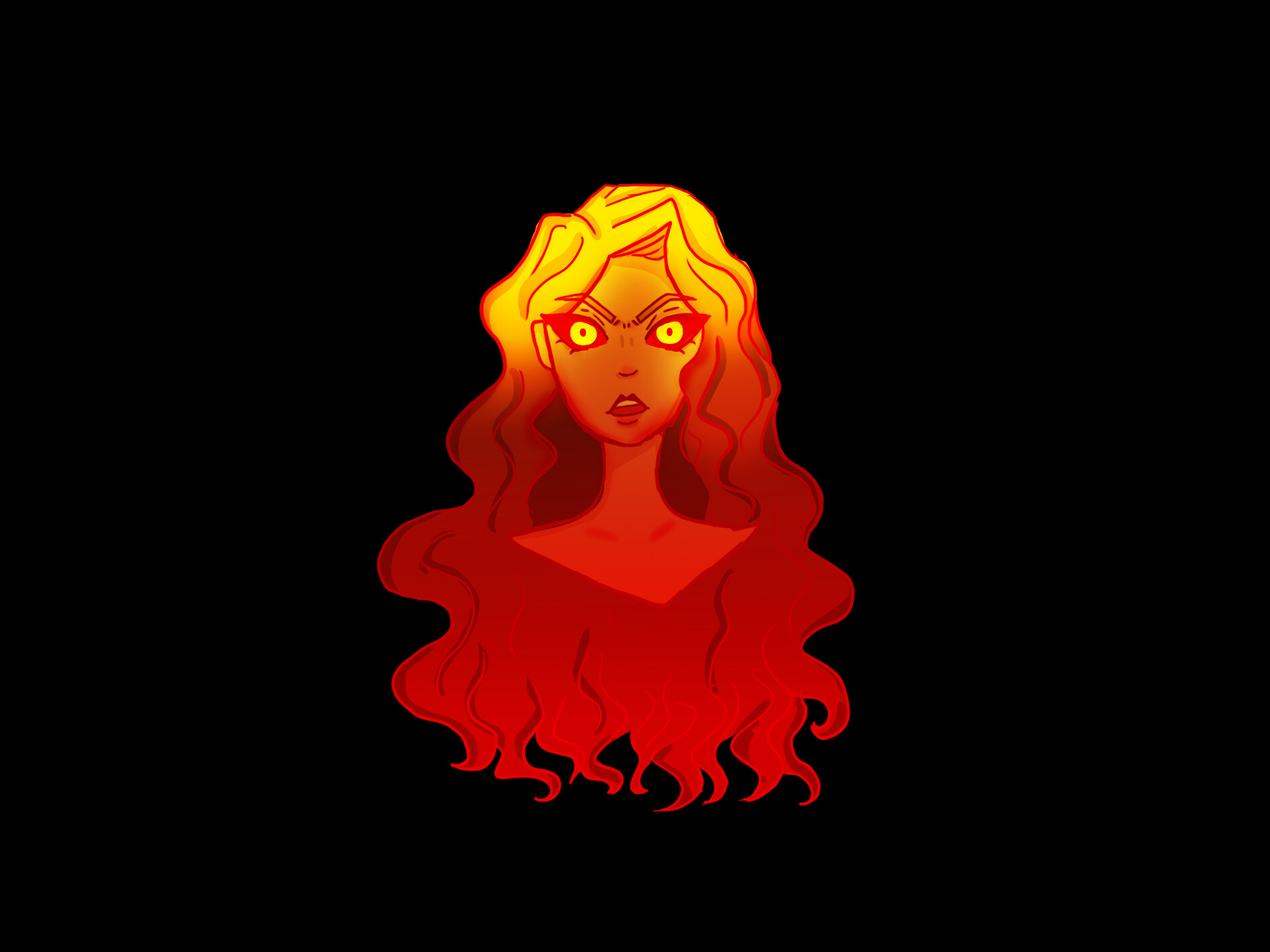 ArtStation - Fire girl