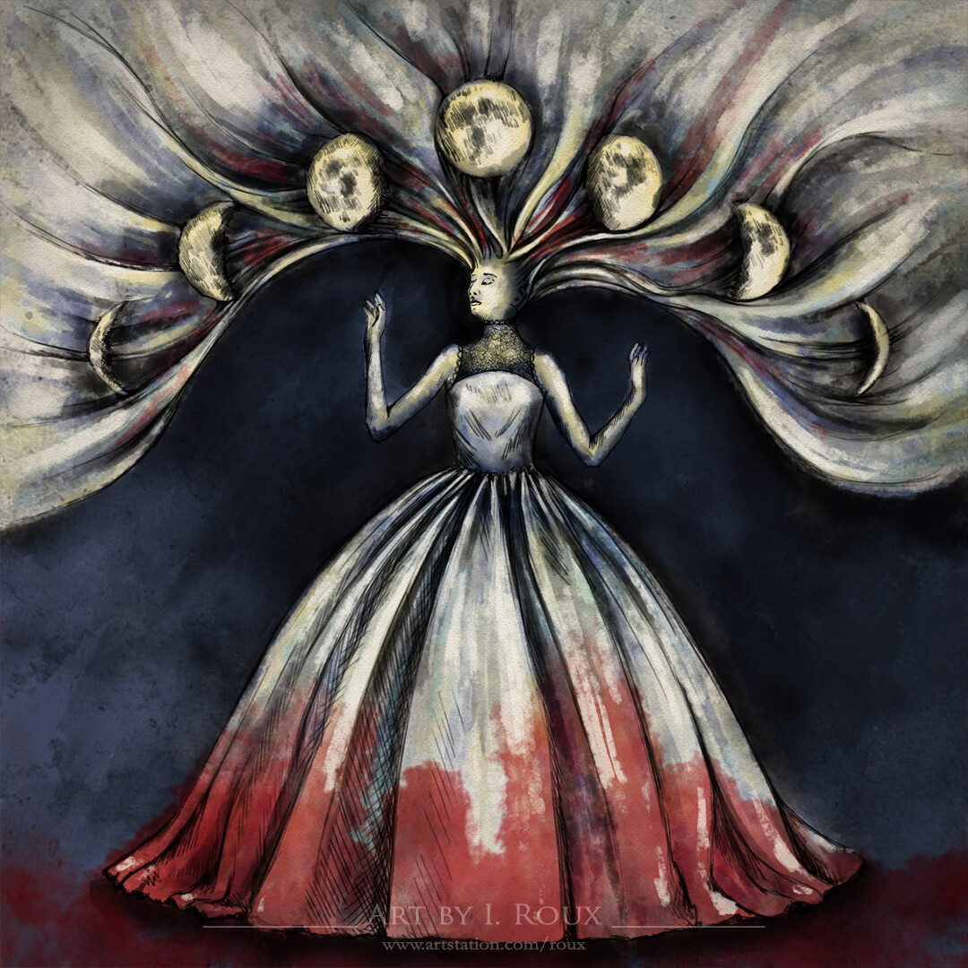 ArtStation - Inktober´21/ Day 18: Moon