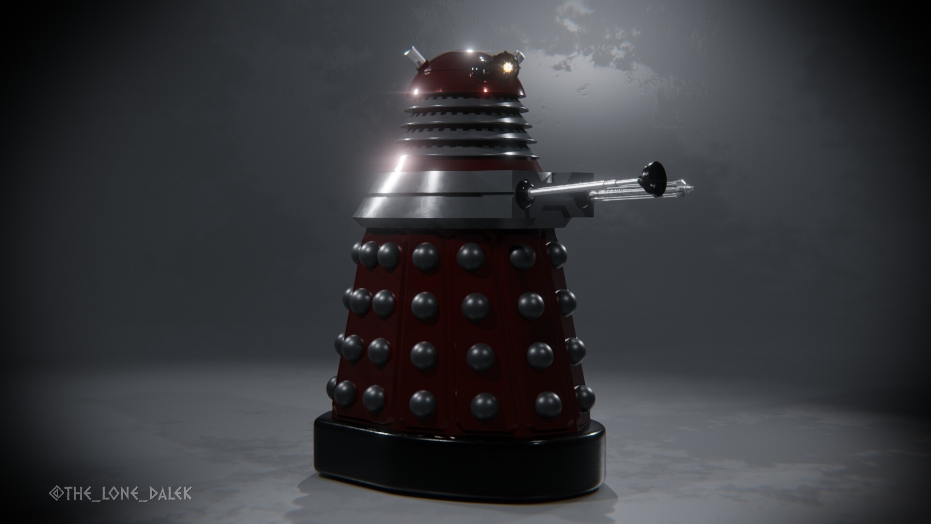 Dalek Drone DOCTOR WHO RADIO CONTROLLED DALEK DRONE RED RC 13”