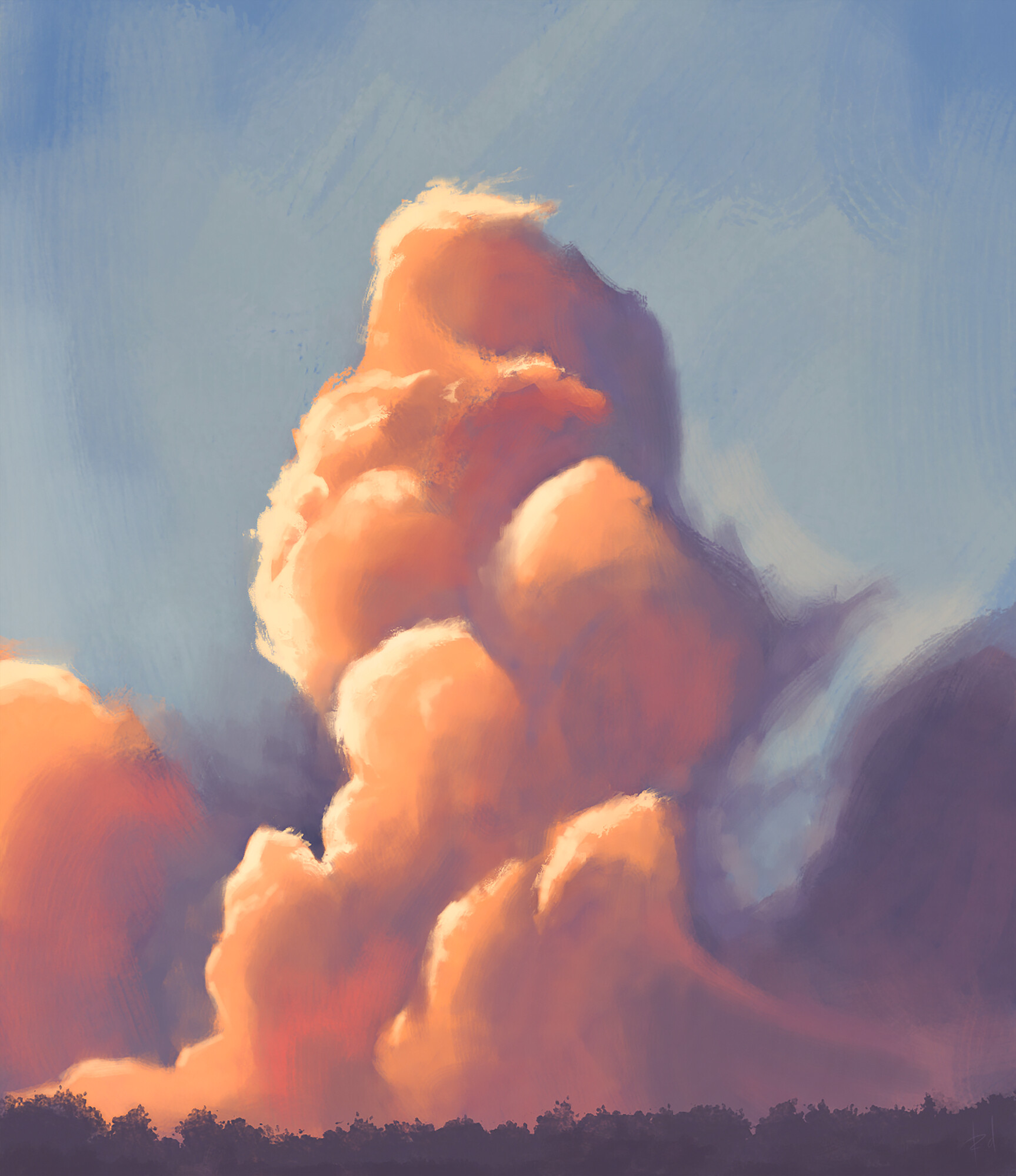 ArtStation - Sunset Clouds