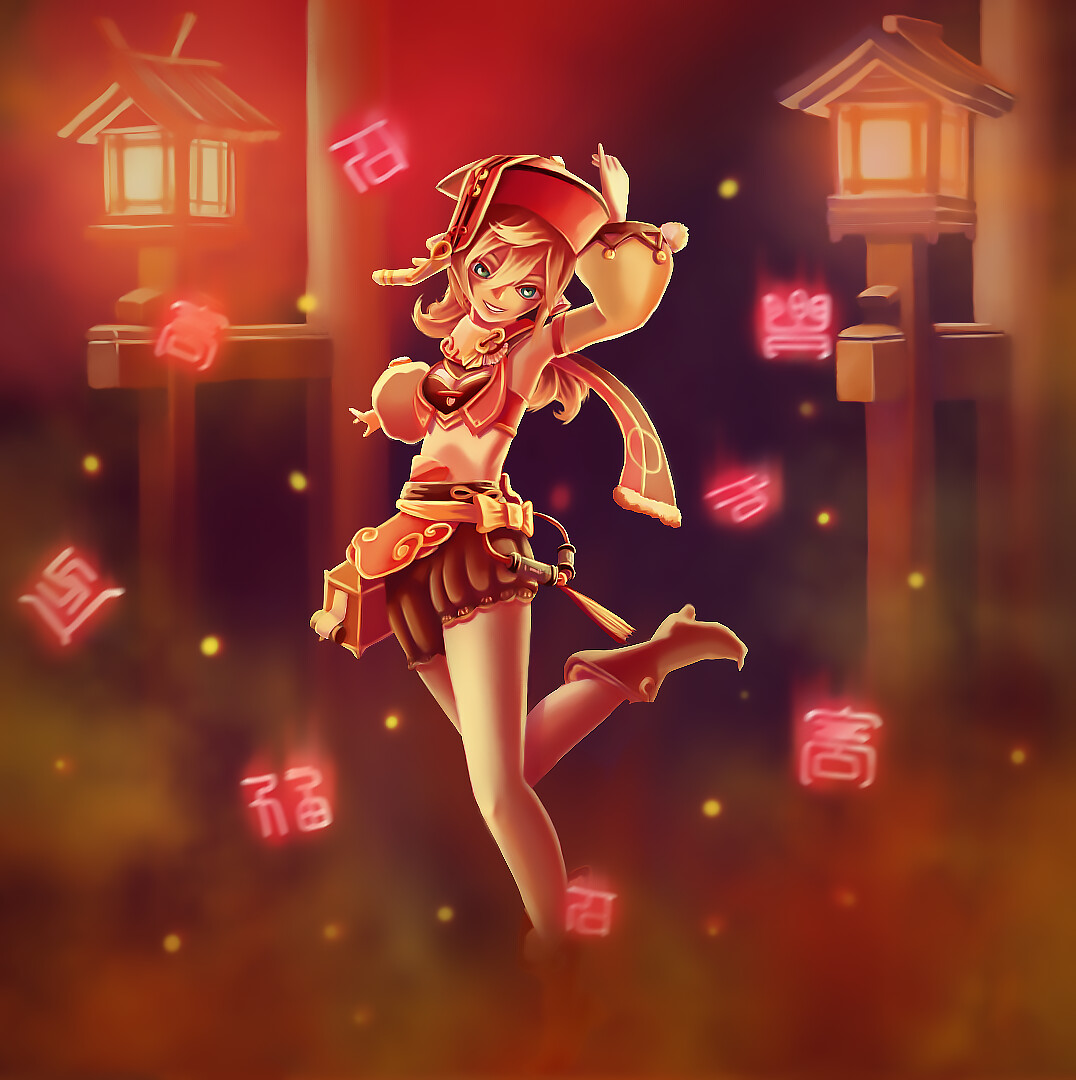 ArtStation - yanfei fanart (Genshin Impact)