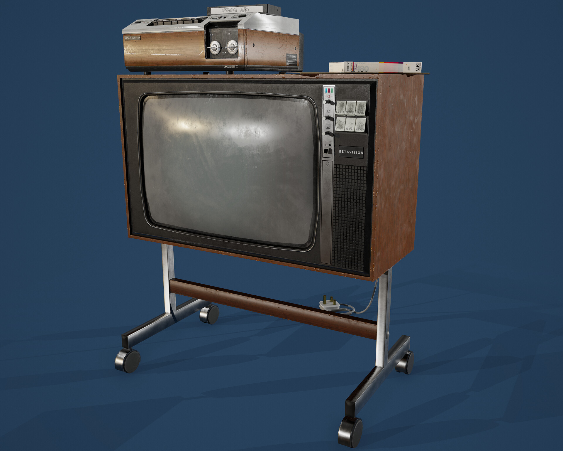 James Cashmore - Old 1970's CRT Television and VCR