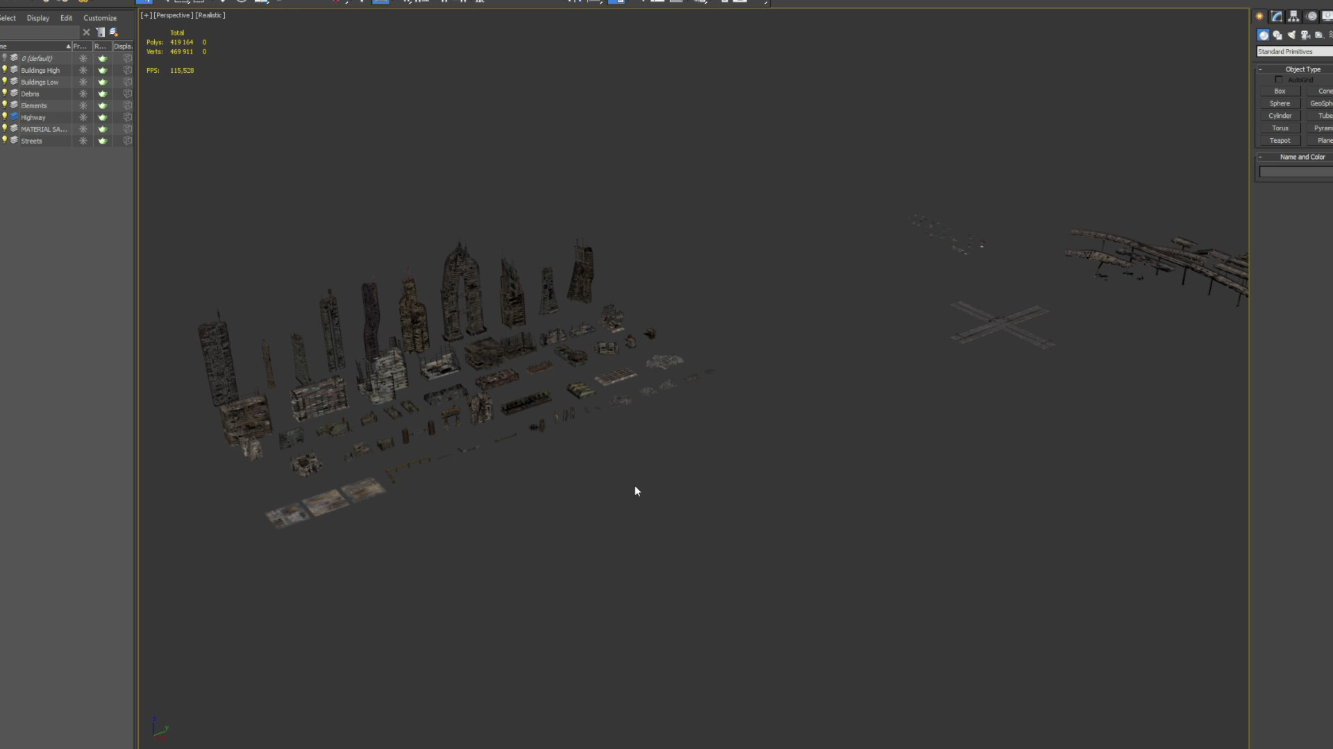 3DmKits - Kitbashing with Dystopia Kit by 3DmKits - postapo city scene