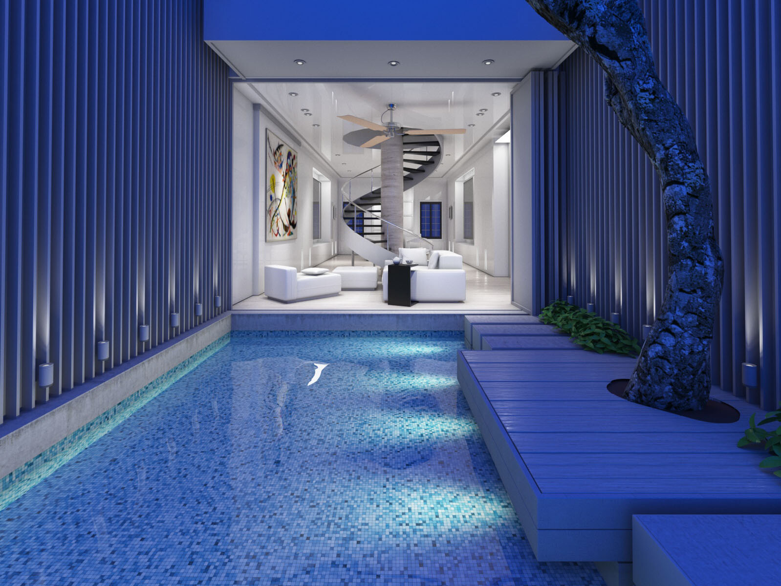 ArtStation - Blue Villa