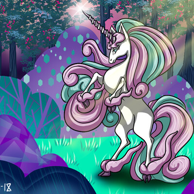 galarian rapidash coloring page printable