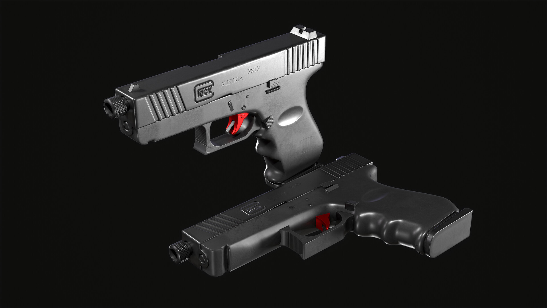 ArtStation - Glock New Gen with Reflex Sight