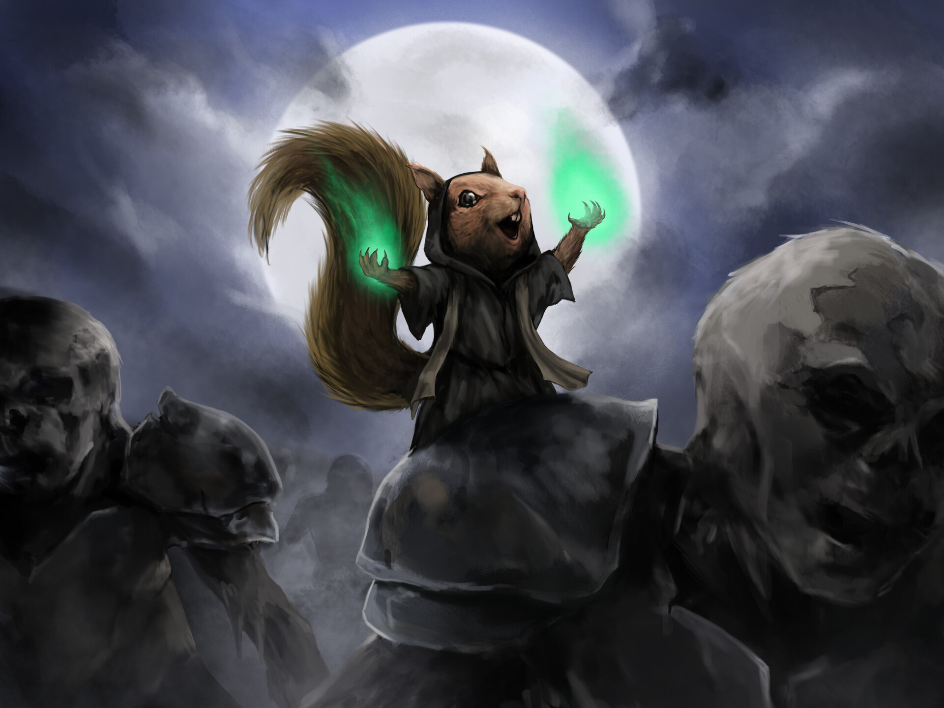 ArtStation - Squirrel Necromancer