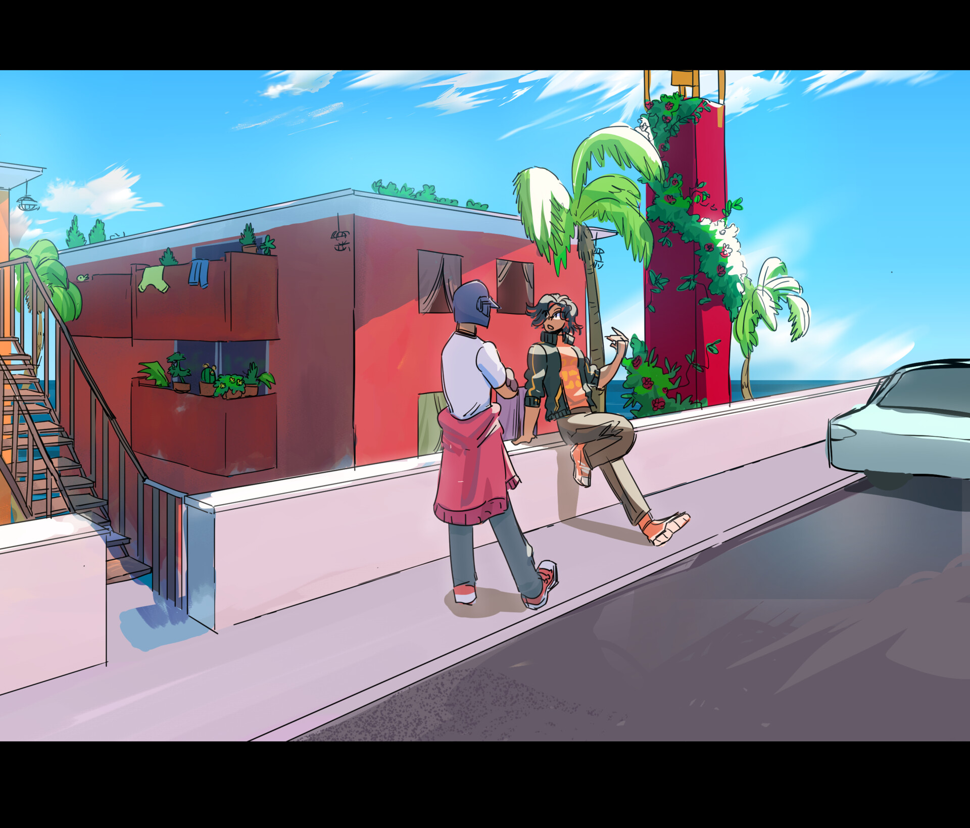 ArtStation - Talk in bay town