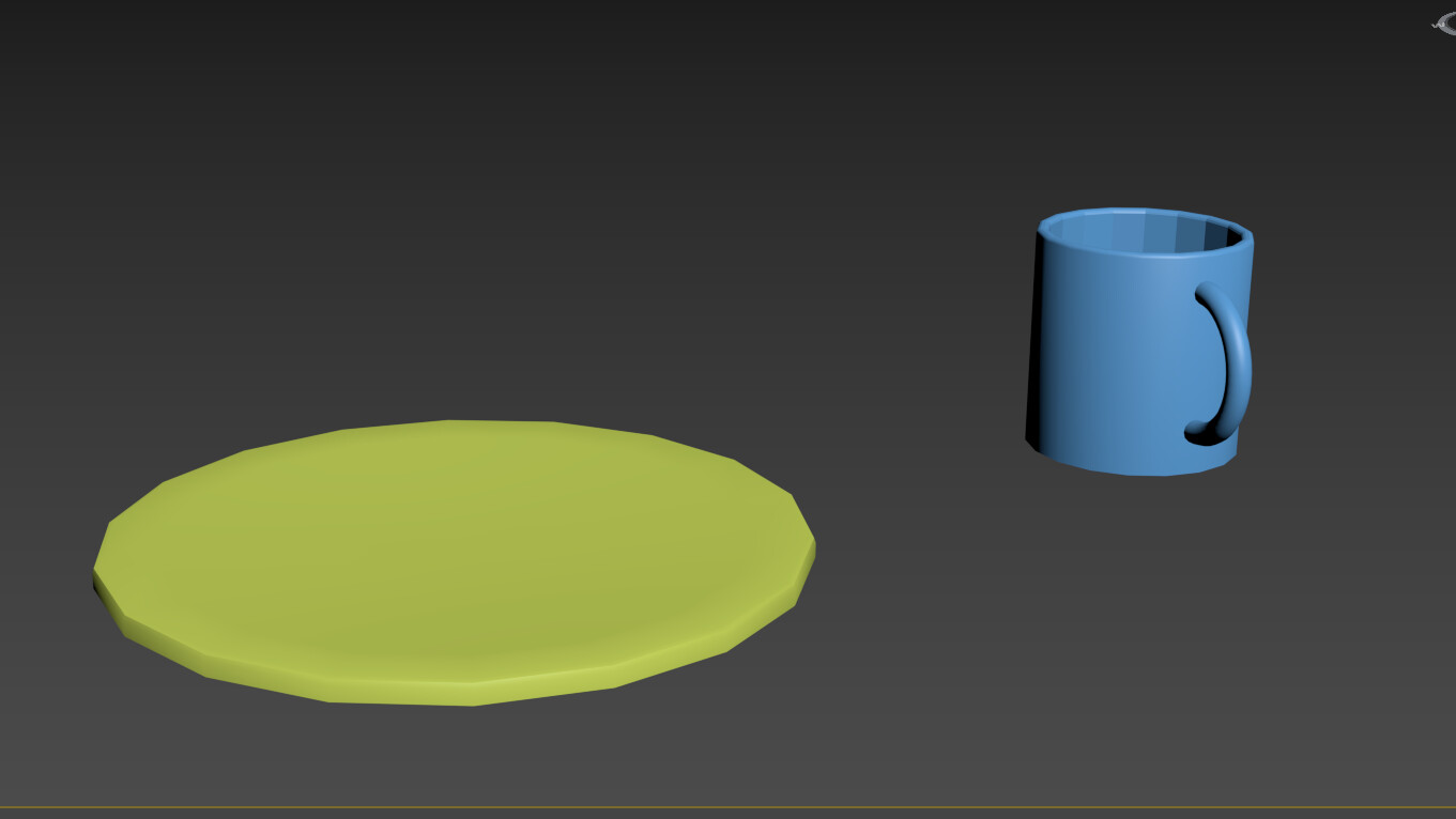 ArtStation - Cup and plate (3dsmax)