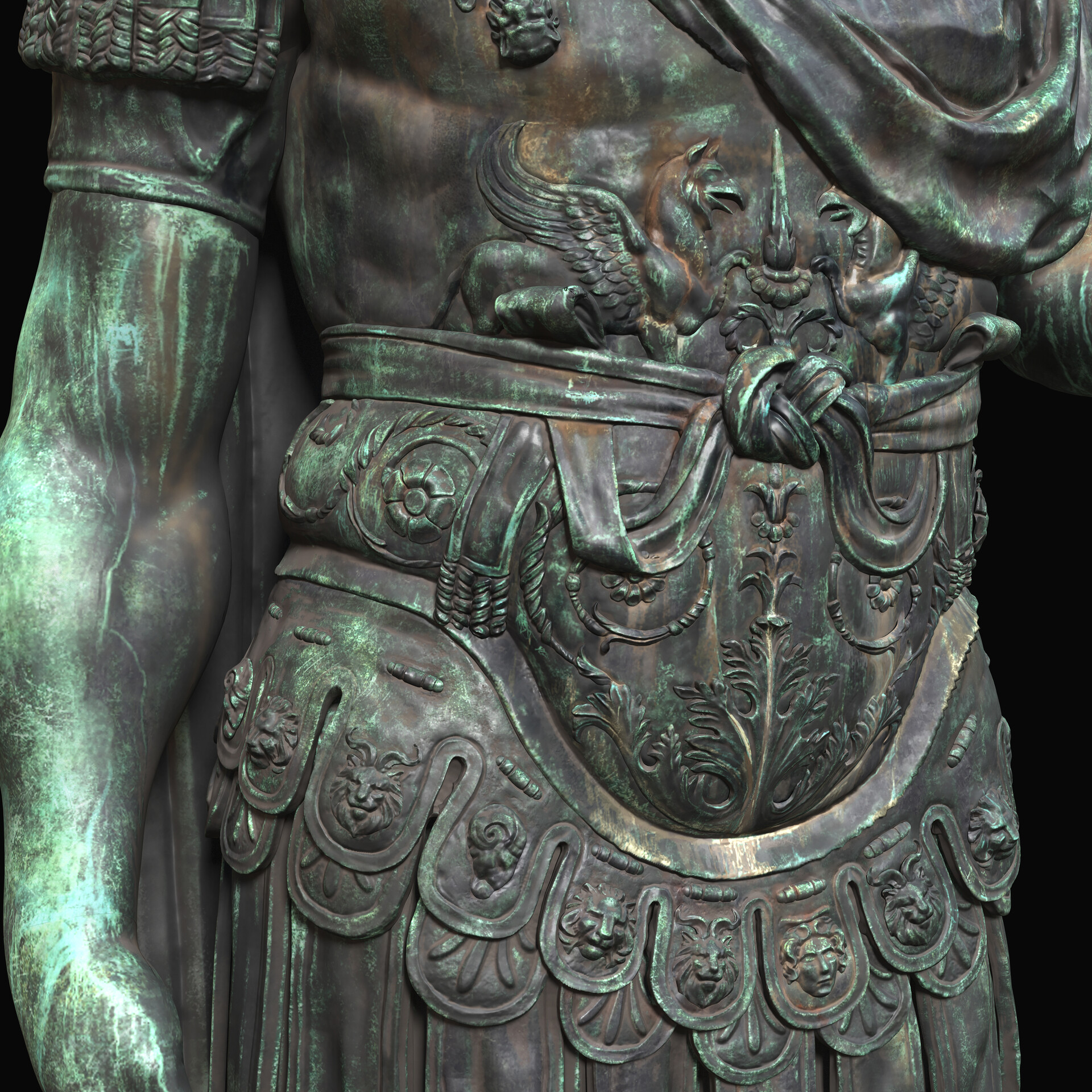 ArtStation - Julius Caesar Statue Rome Textured