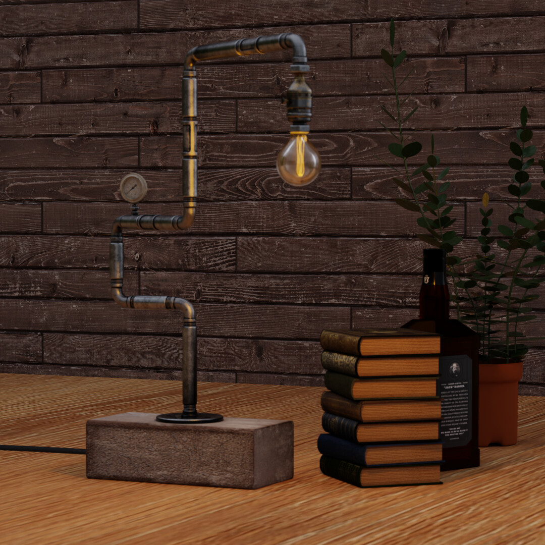 ArtStation - Steampunk Lamp