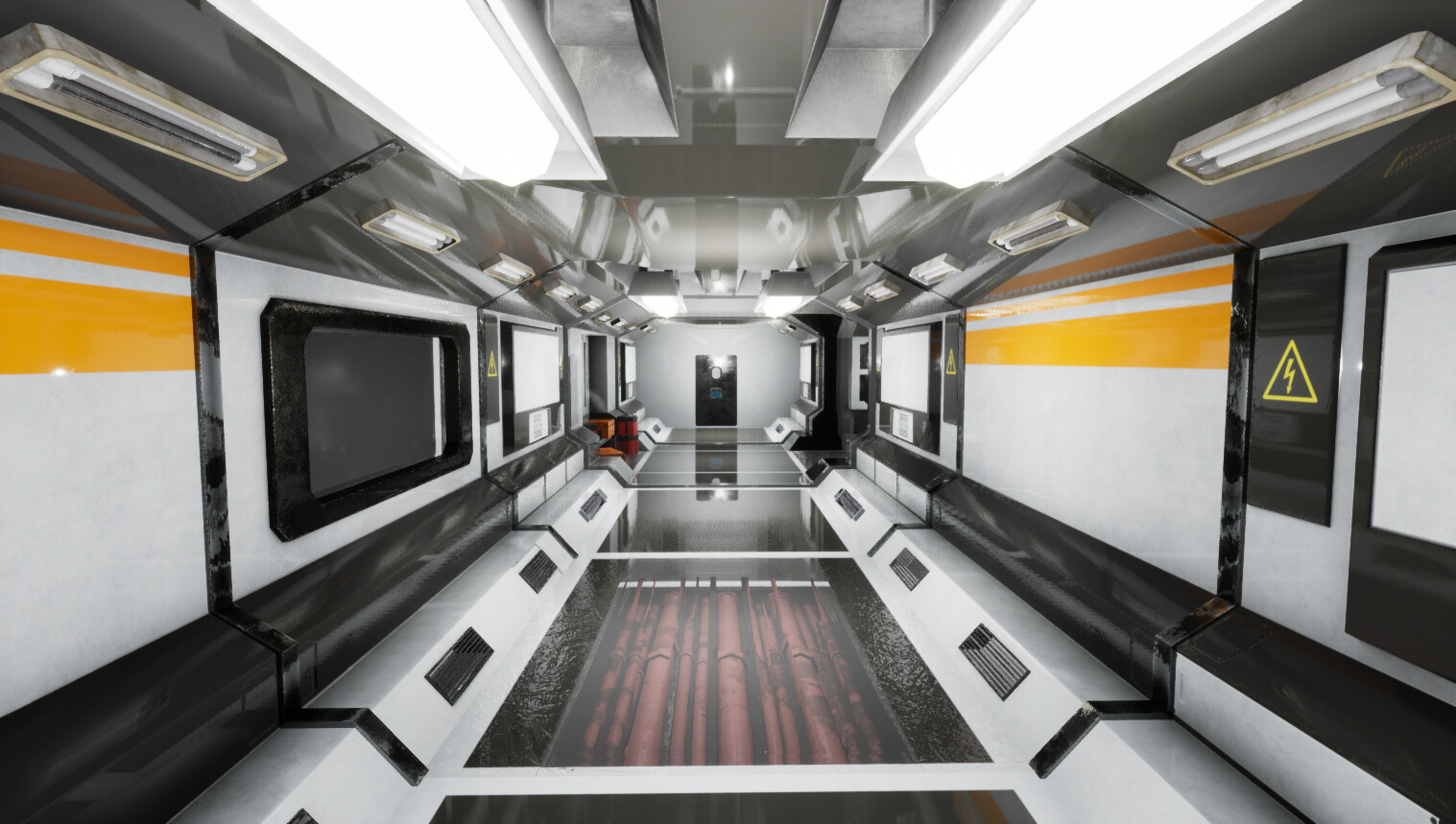 ArtStation - Sci-Fi Hallway Scene