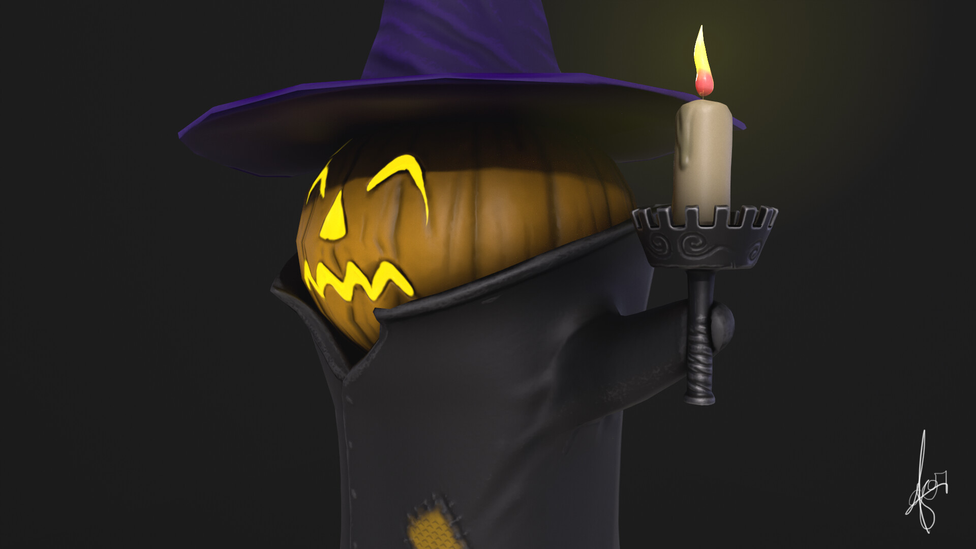 ArtStation - halloween pumpkin