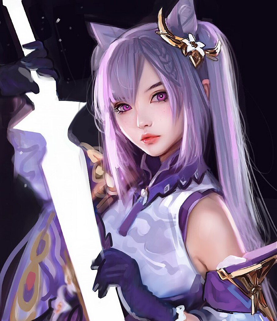 ArtStation - genshin keqing