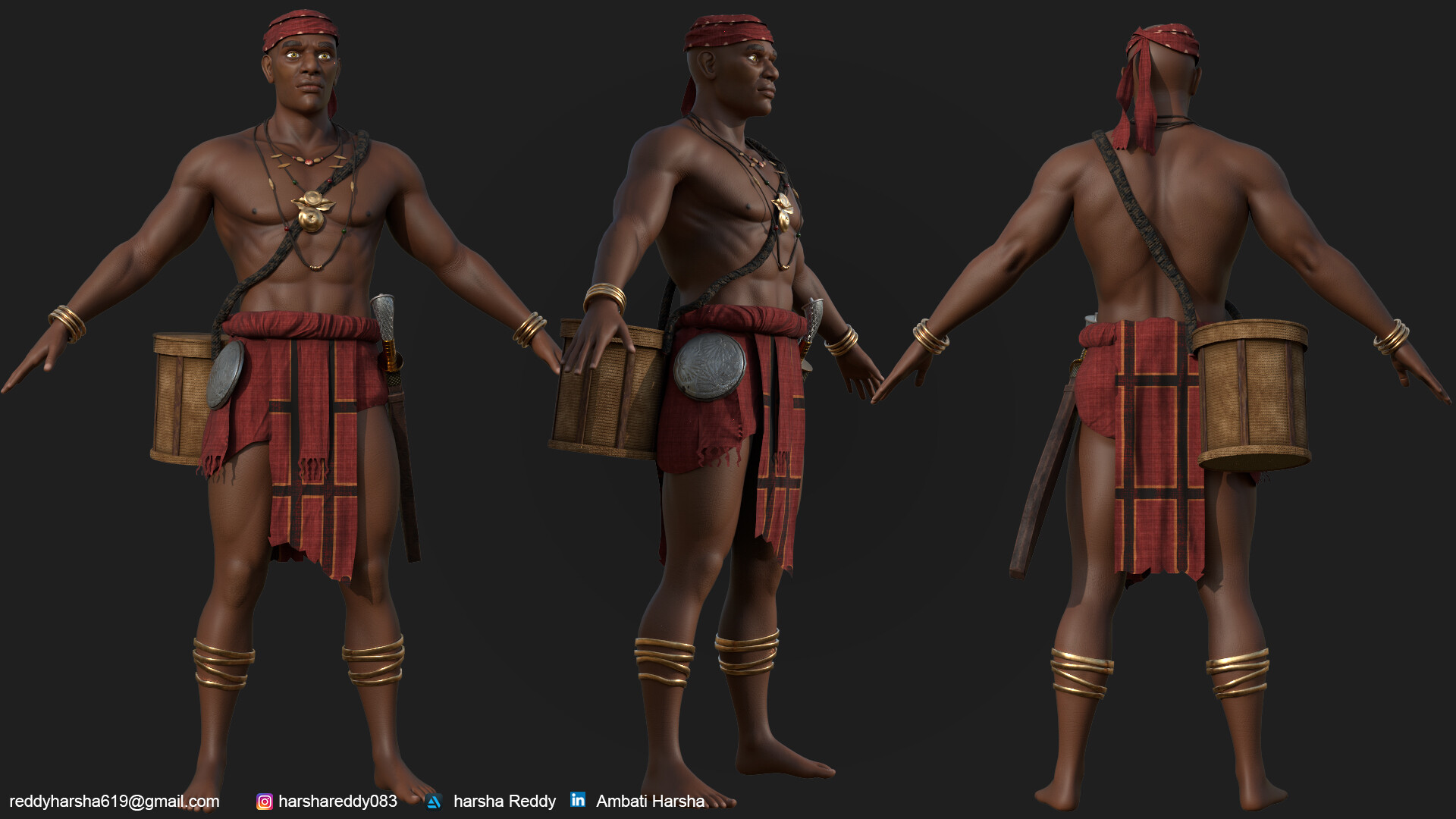ArtStation - tribal game character