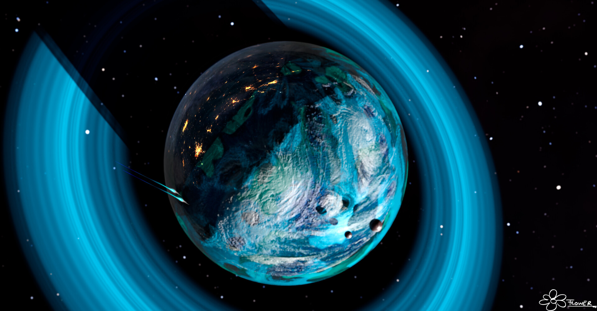 ArtStation - Stormy planet exercise