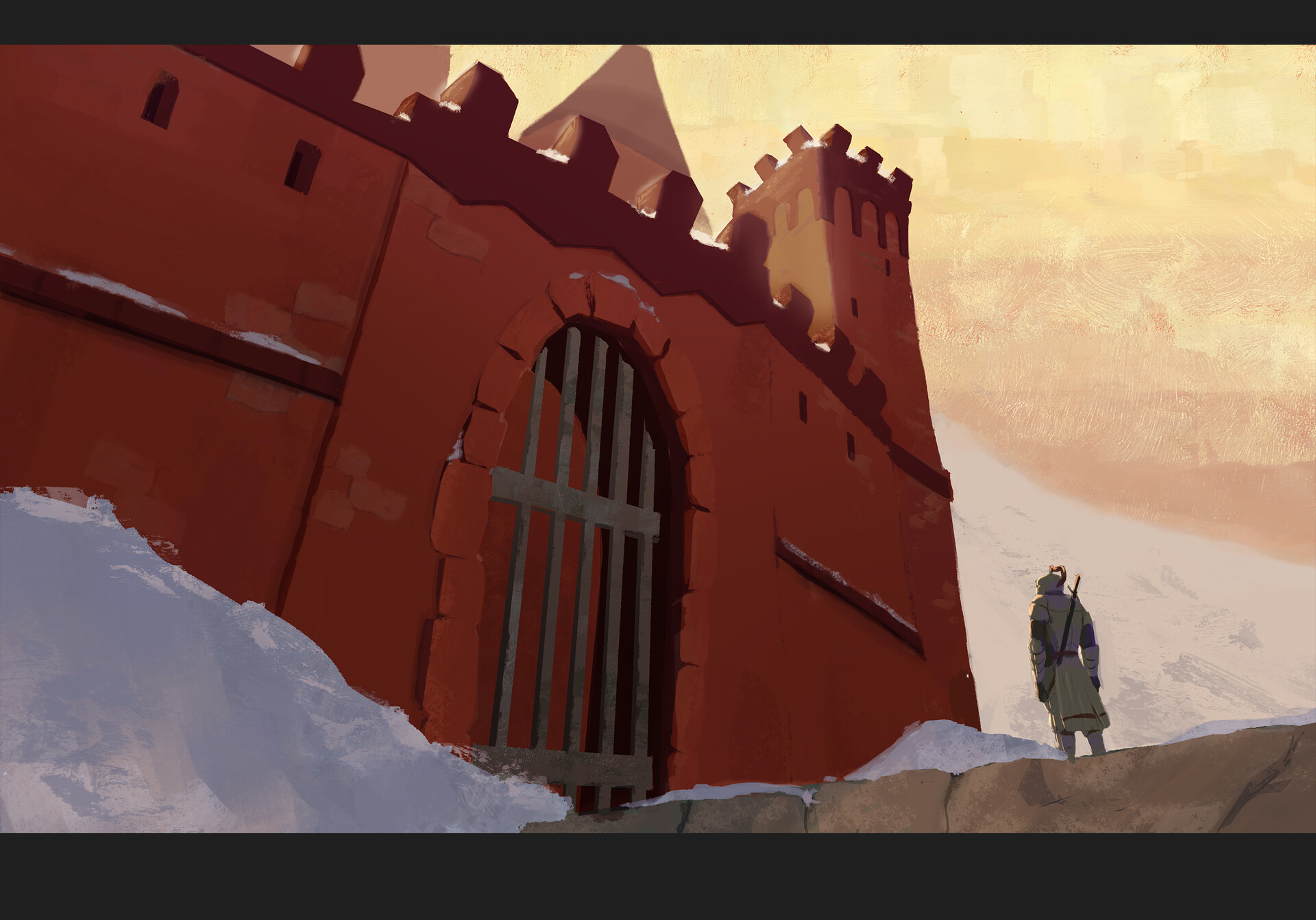 ArtStation - Winter Castle-The Gate
