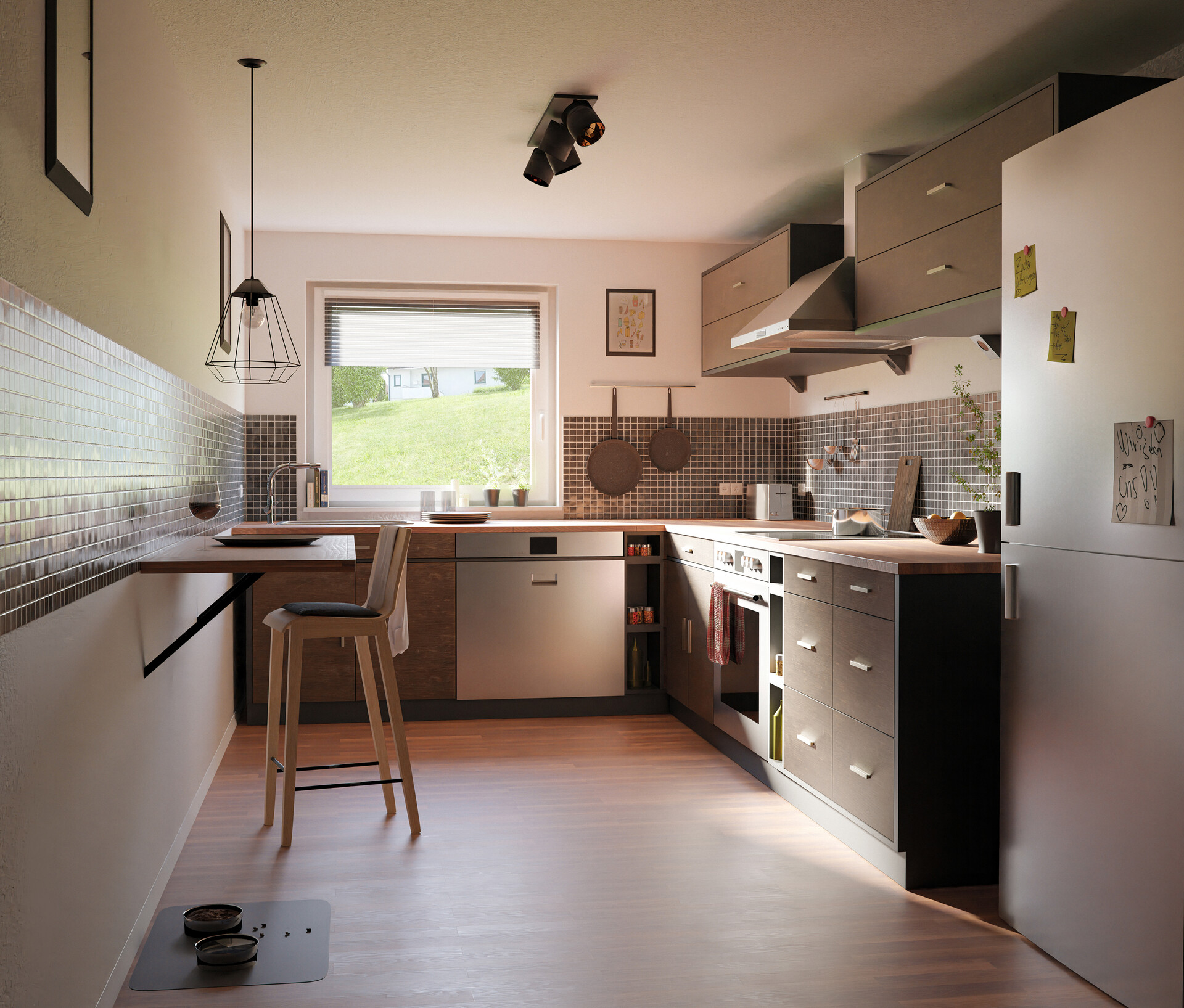 ArtStation - comfy single kitchen