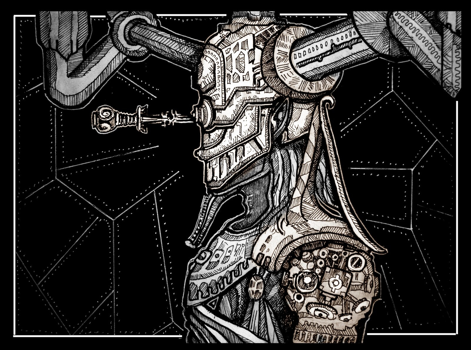 Pavel Shipilin - Inktober2021 - Theme 15: Helmet