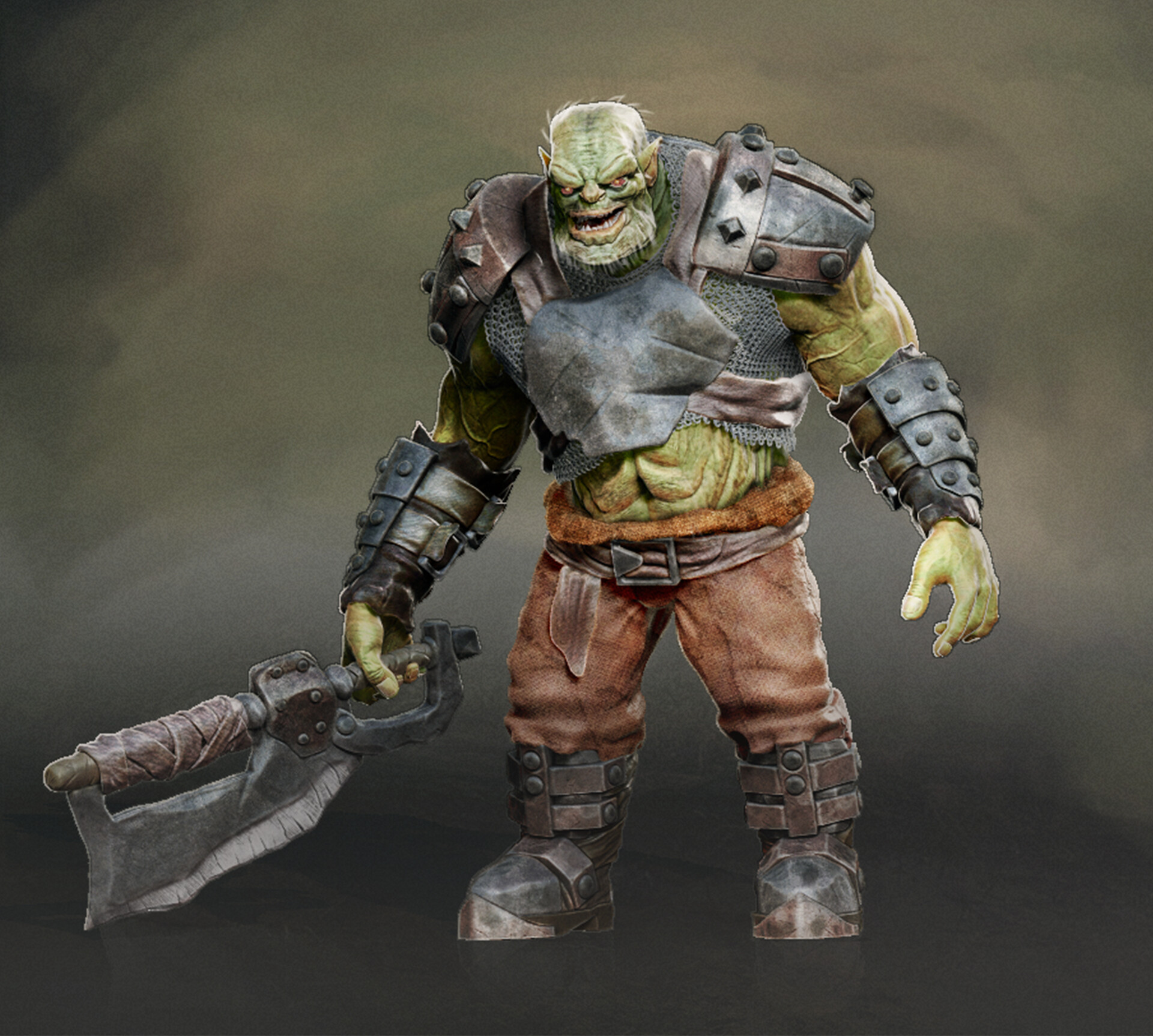 ArtStation - Orc in rusty armor