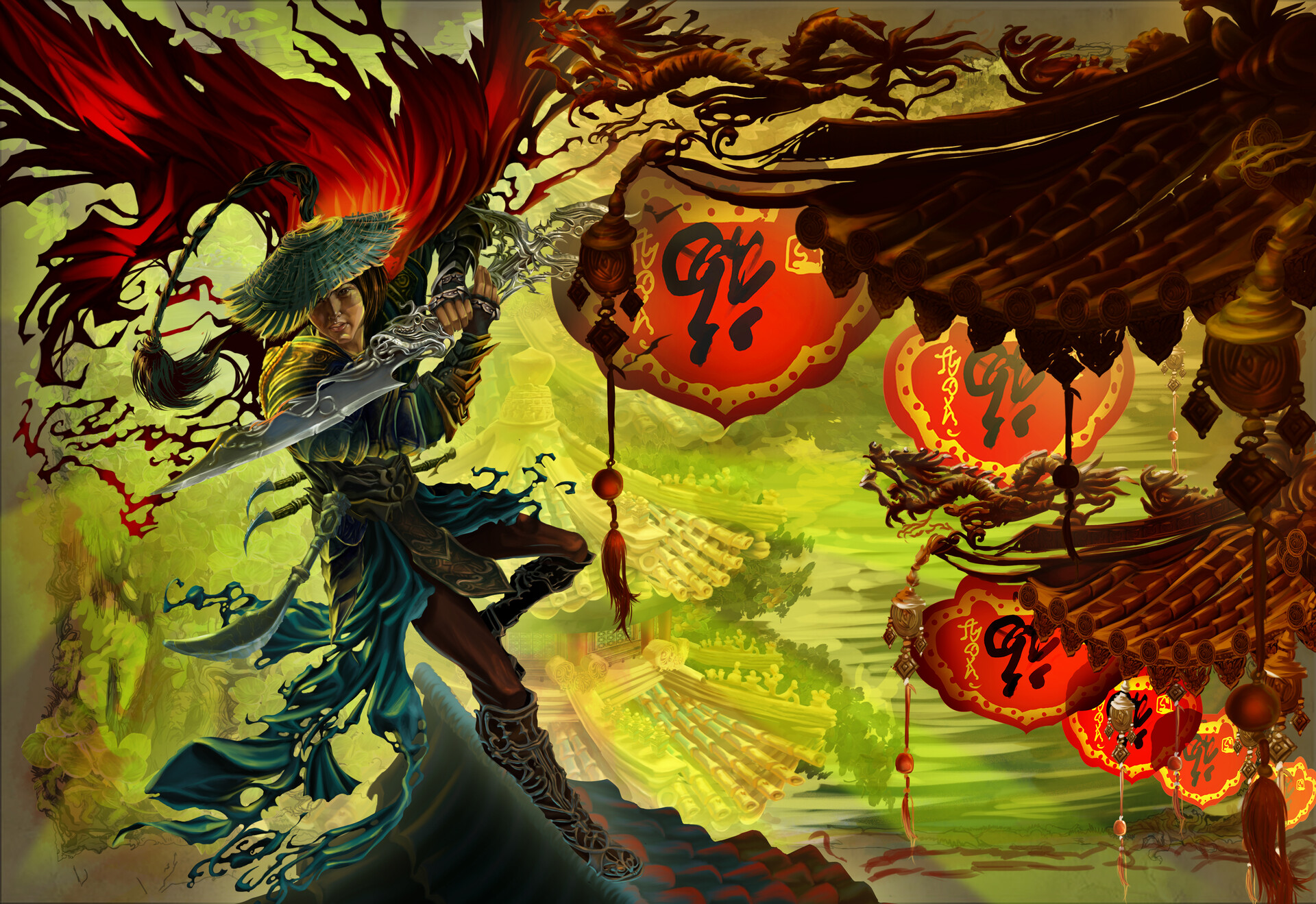 ArtStation - THE RED WARRIOR
