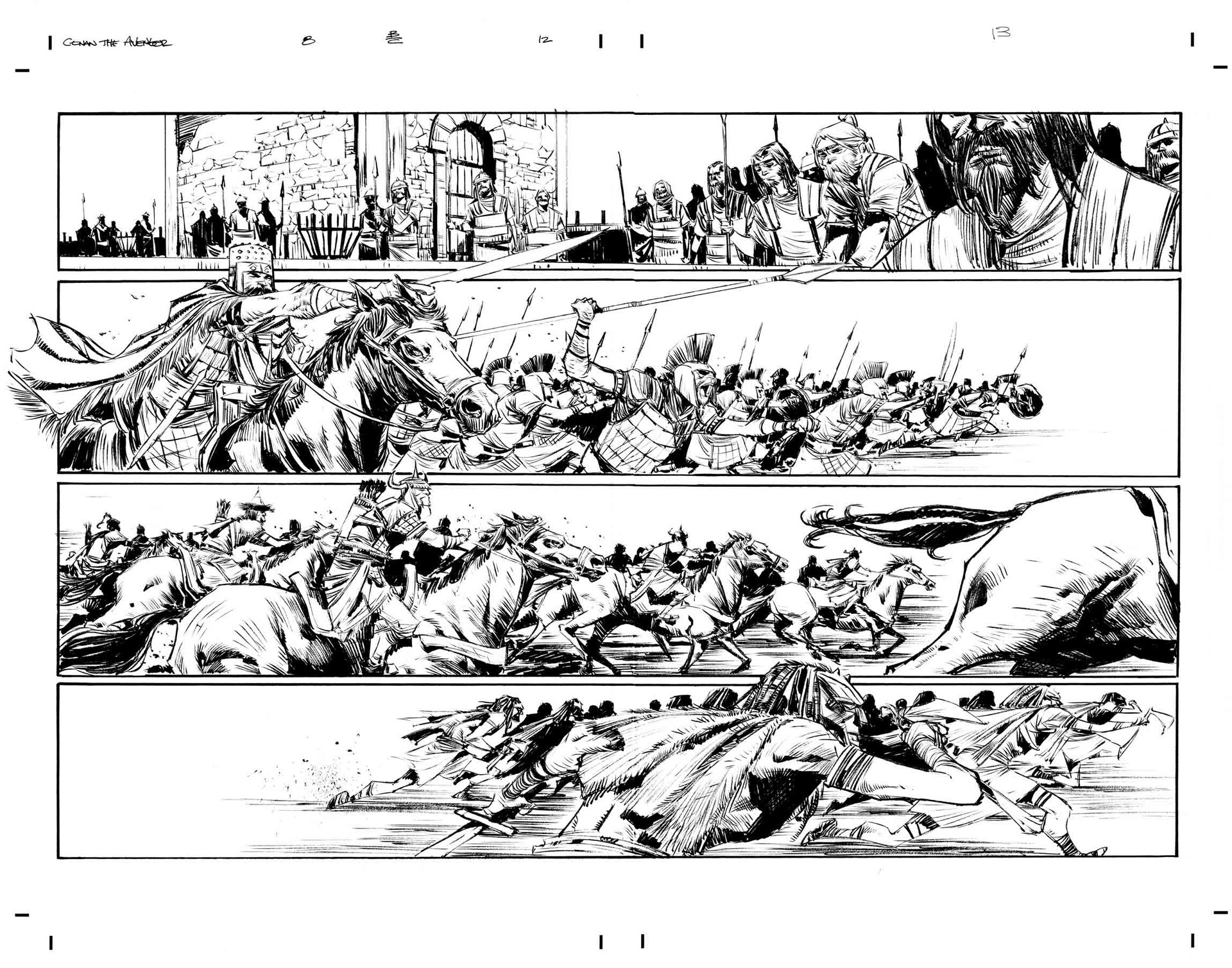 ArtStation - Conan double page spread