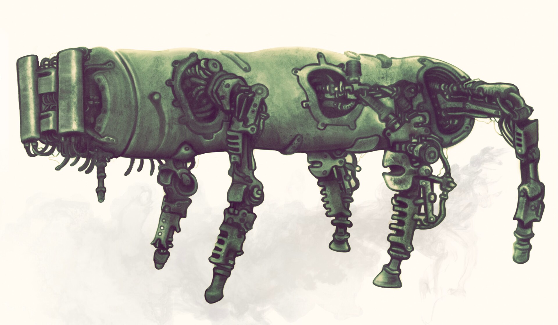 Artstation Robotic Spider Concept Illustration