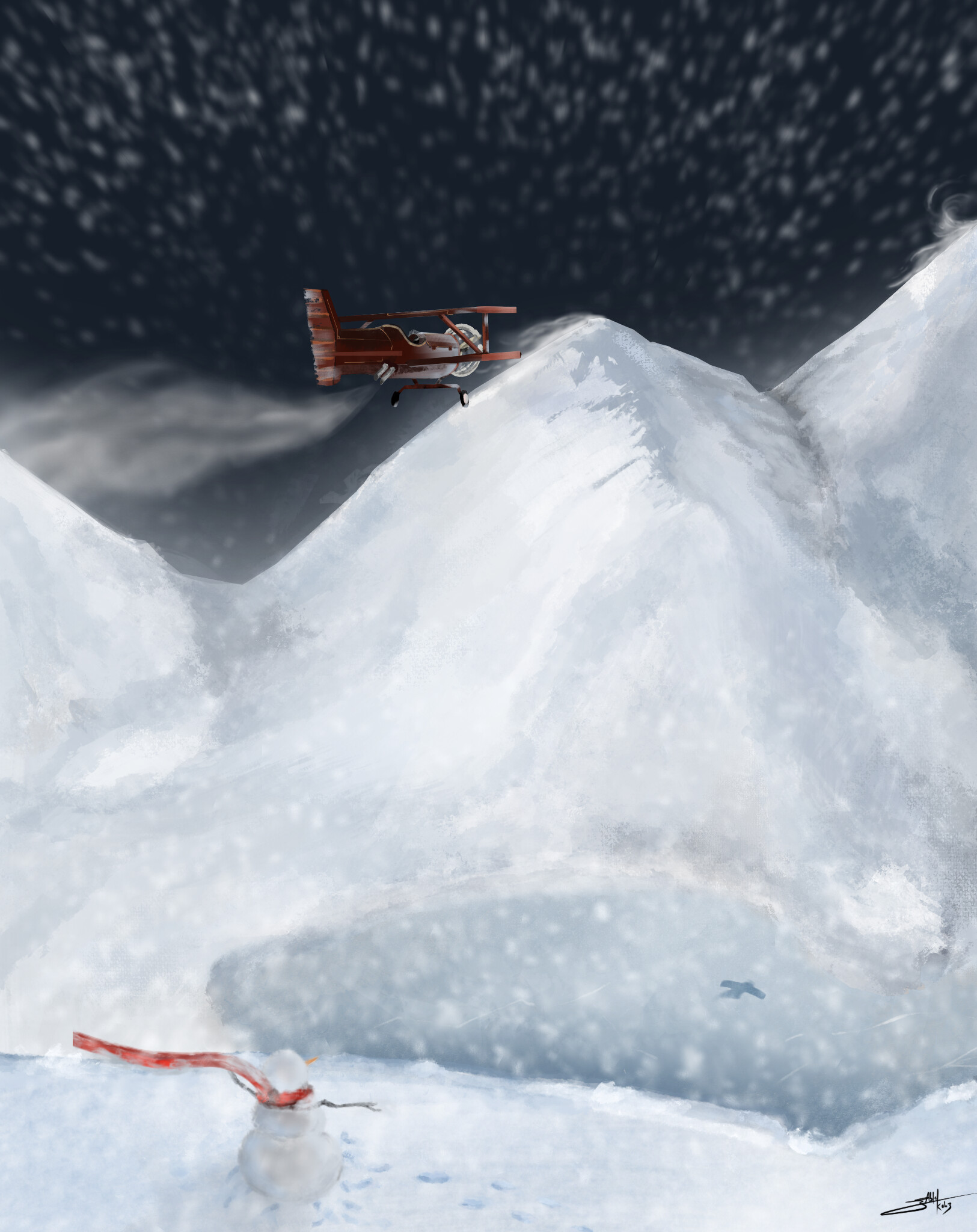 ArtStation - Lost Snowman