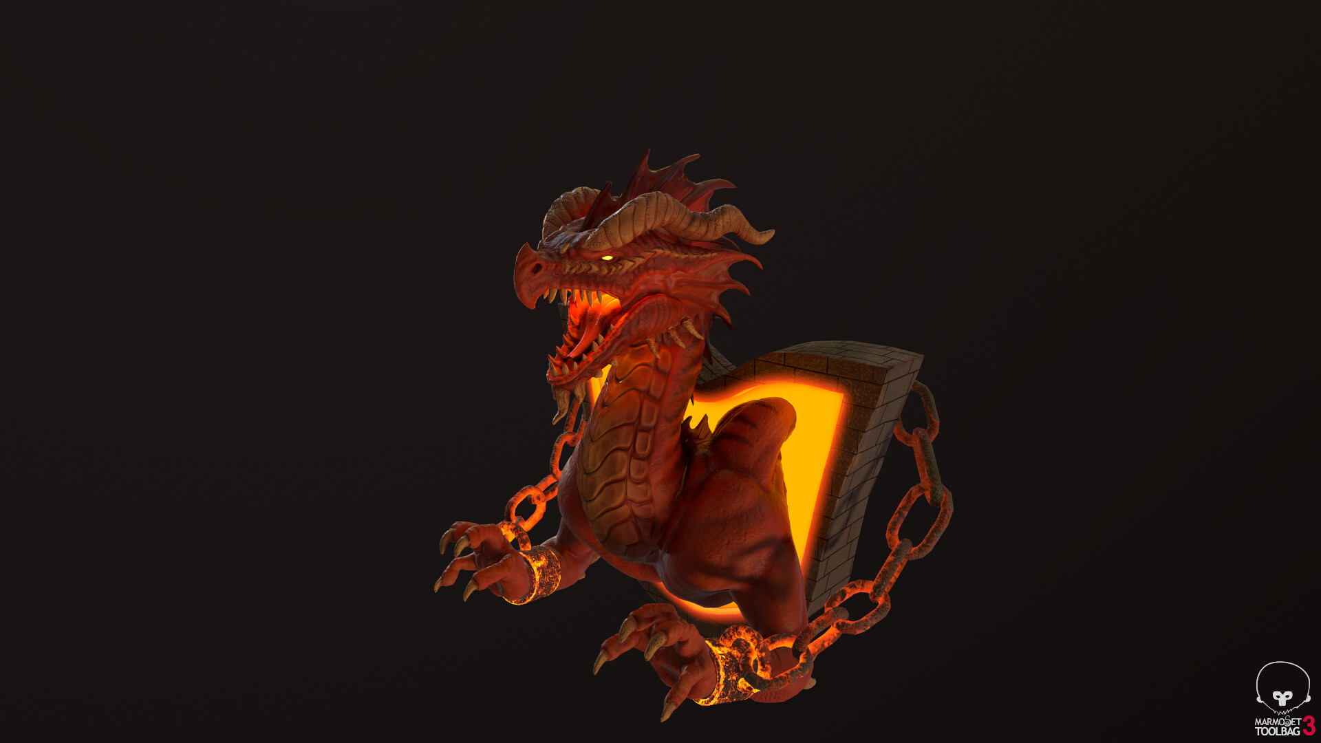 ArtStation - Red dragon d&d