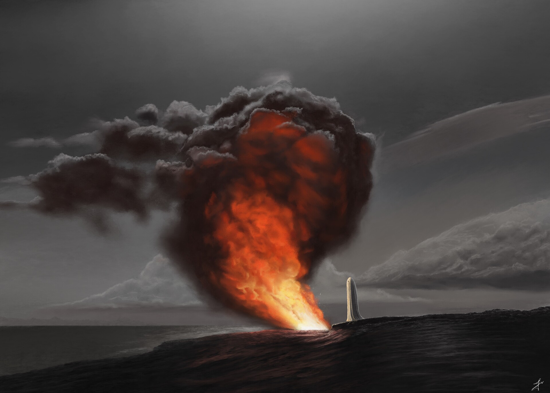 ArtStation - Sea Flames