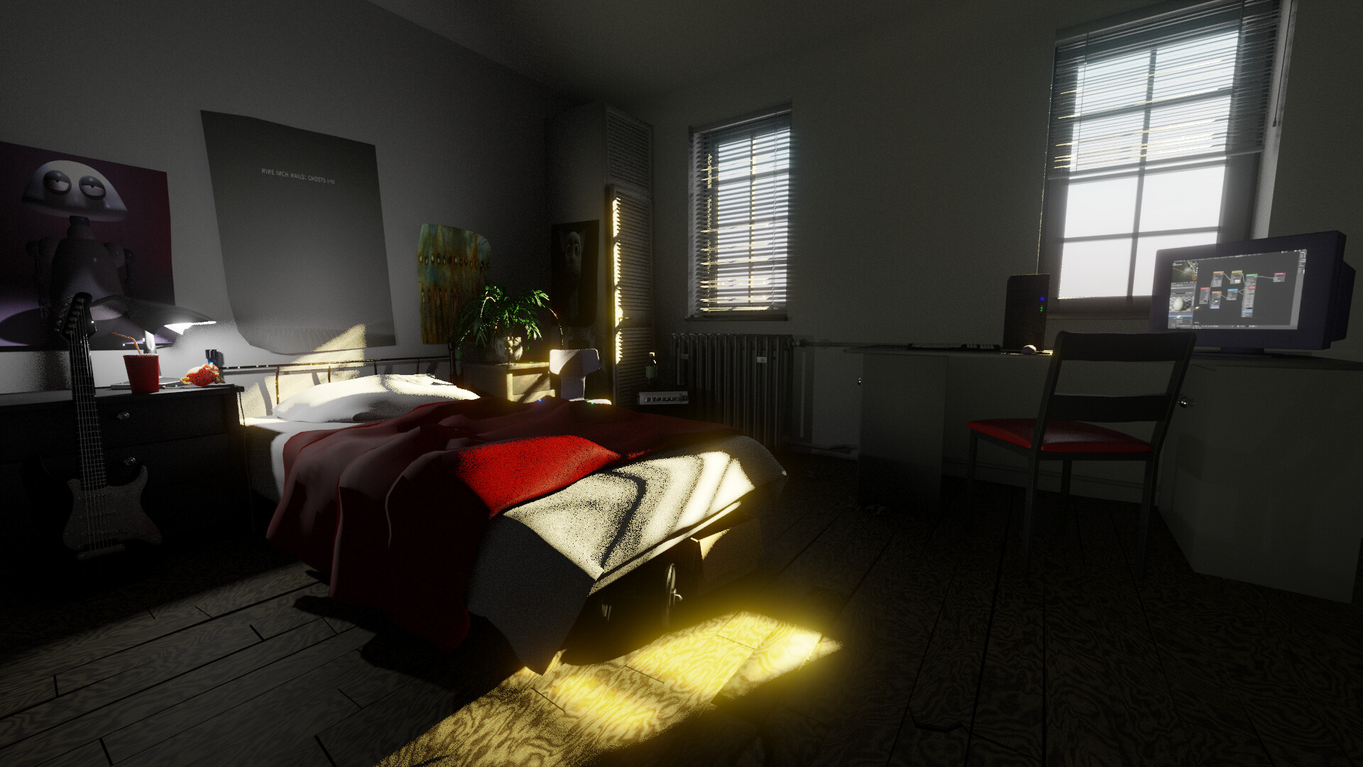 ArtStation - Lighting Challenge #21 The Bedroom