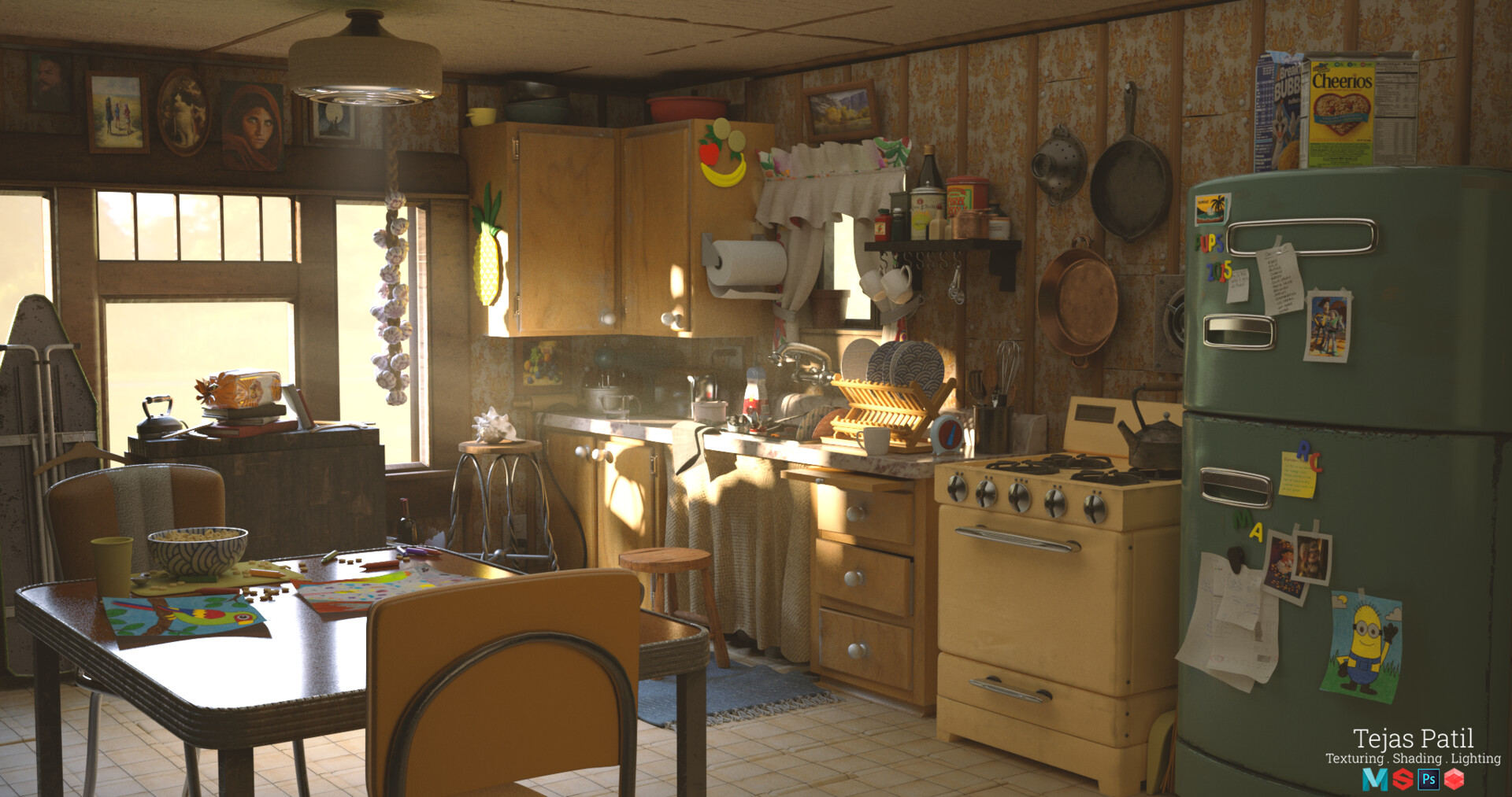 ArtStation - Everything and the Kitchen Sink - Pixar RenderMan Challenge