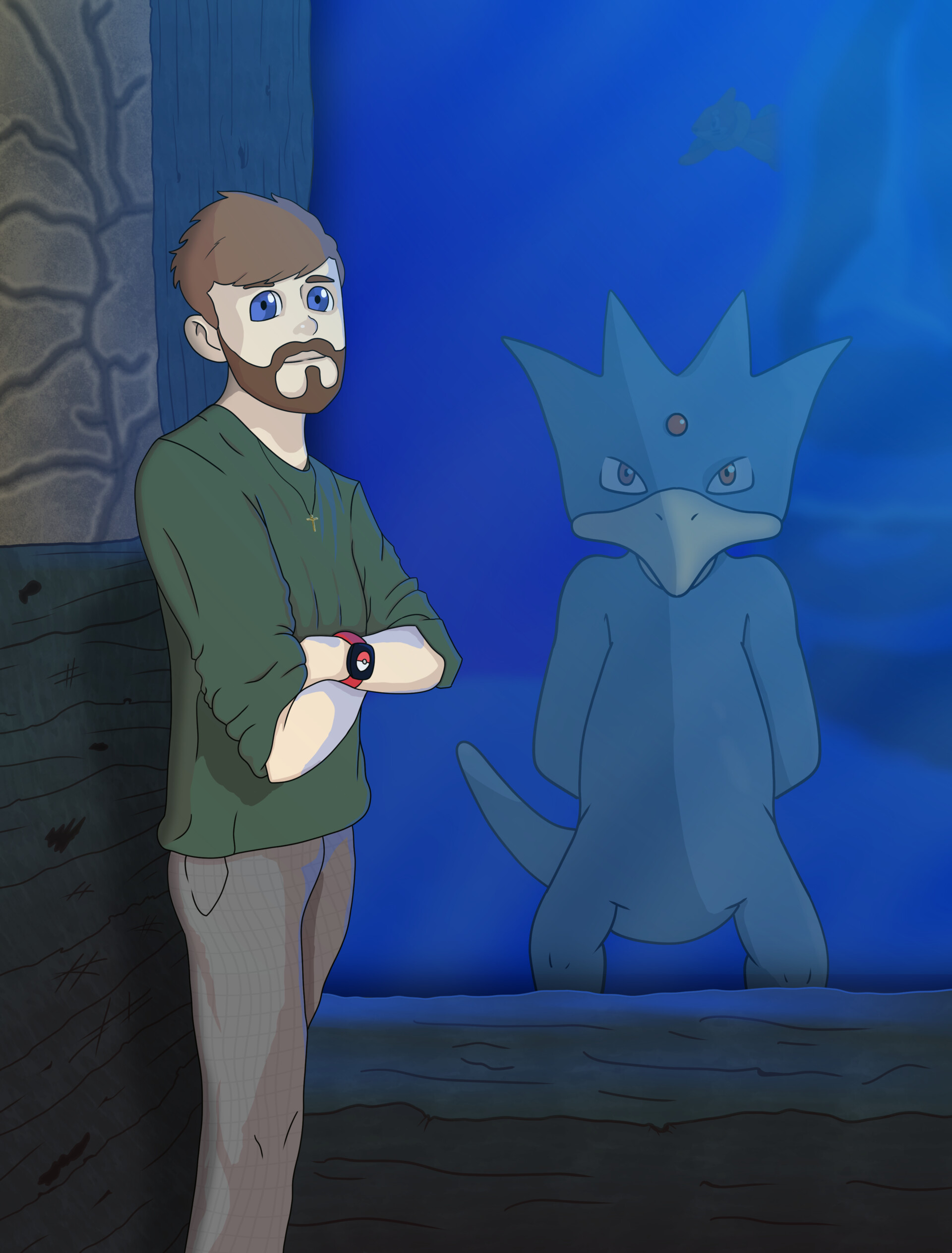 Ben - Pokemon Self portrait at London SEALIFE