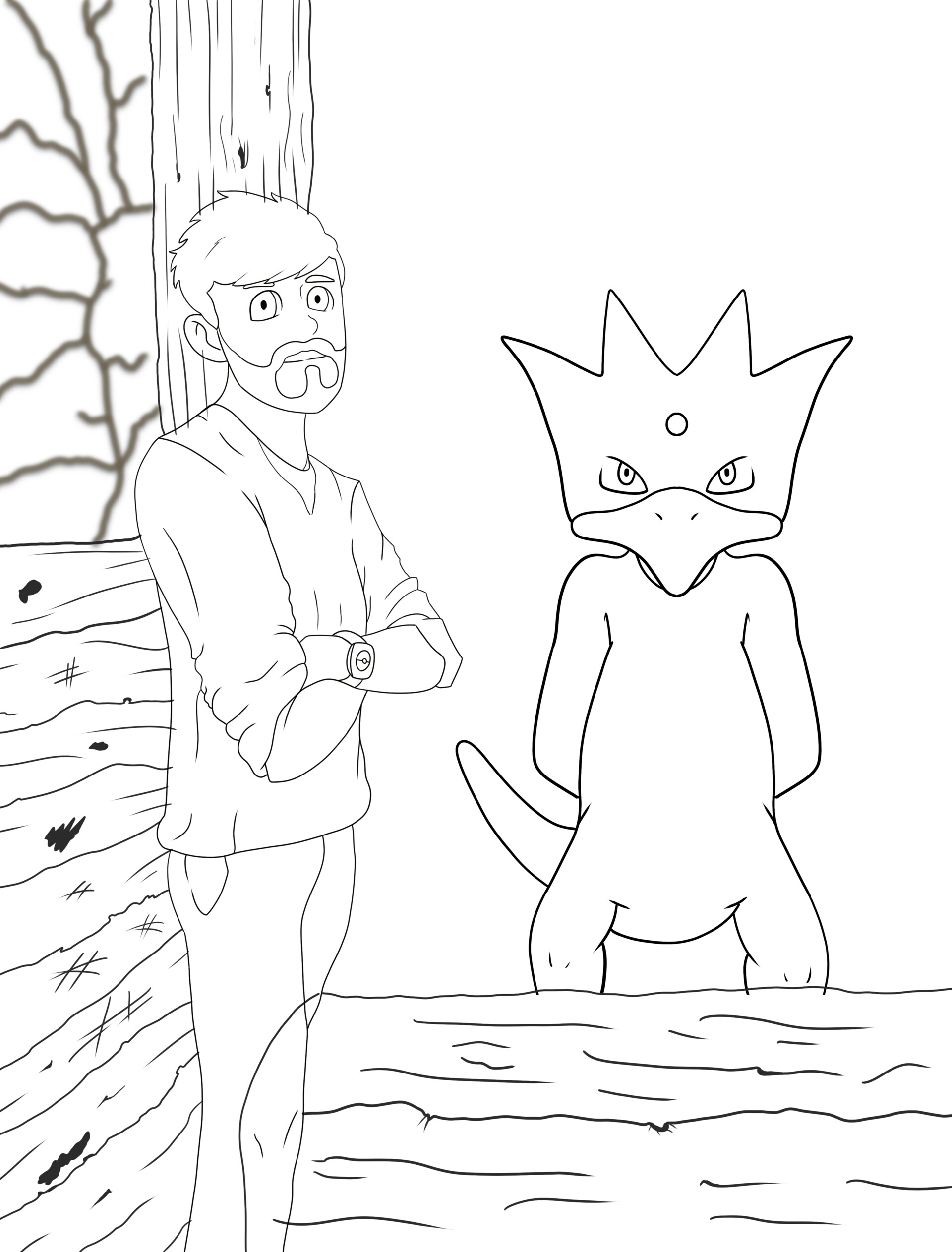 Ben - Pokemon Self portrait at London SEALIFE