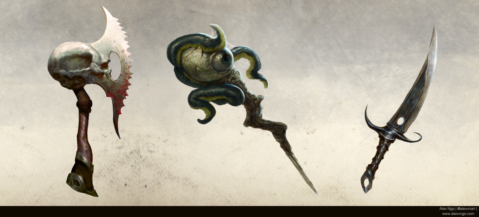 ArtStation - Dnd Weapons