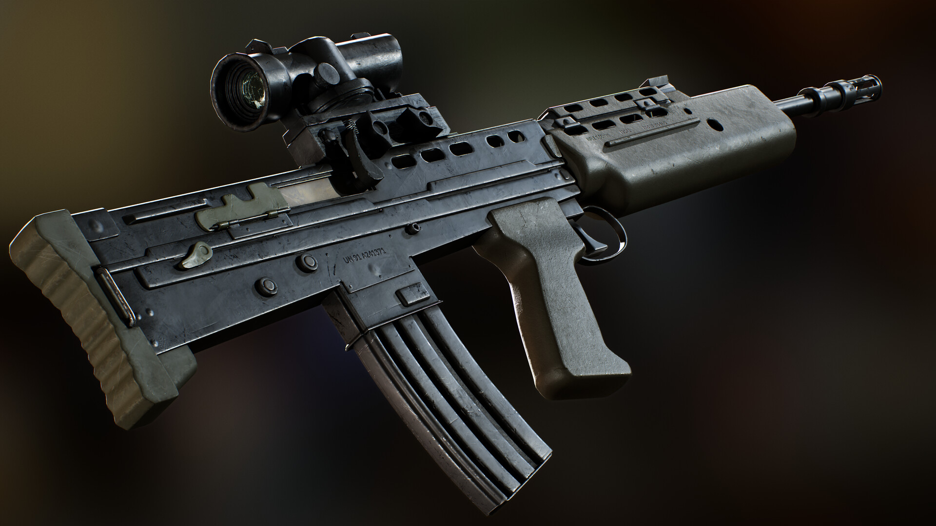 Zachary Creer - SA80 L85A1 Rifle with SUSAT Sight