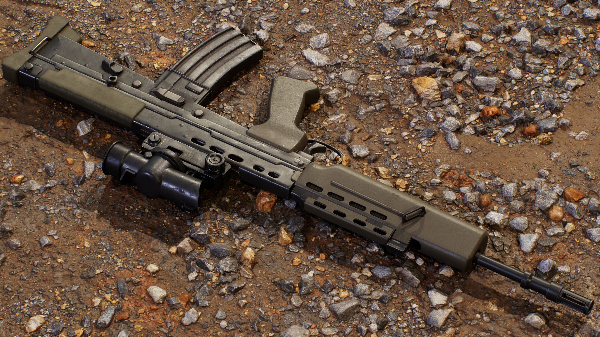 Zachary Creer - SA80 L85A1 Rifle with SUSAT Sight