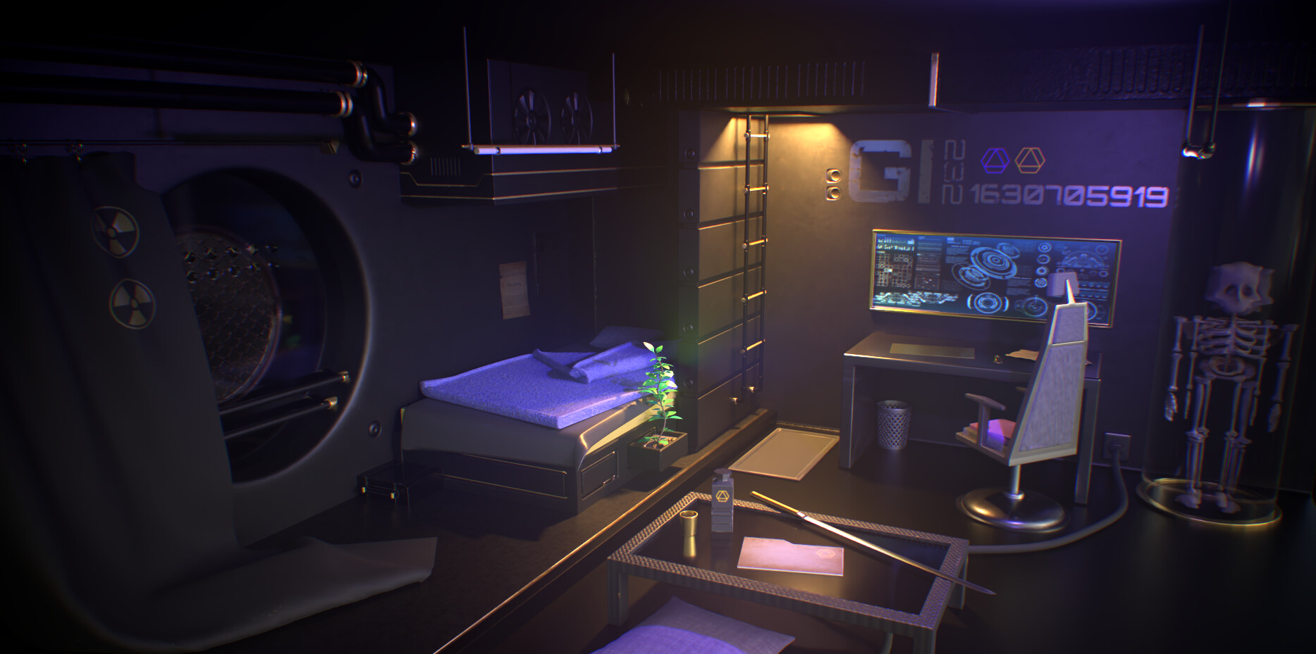 ArtStation - sci-fi lab