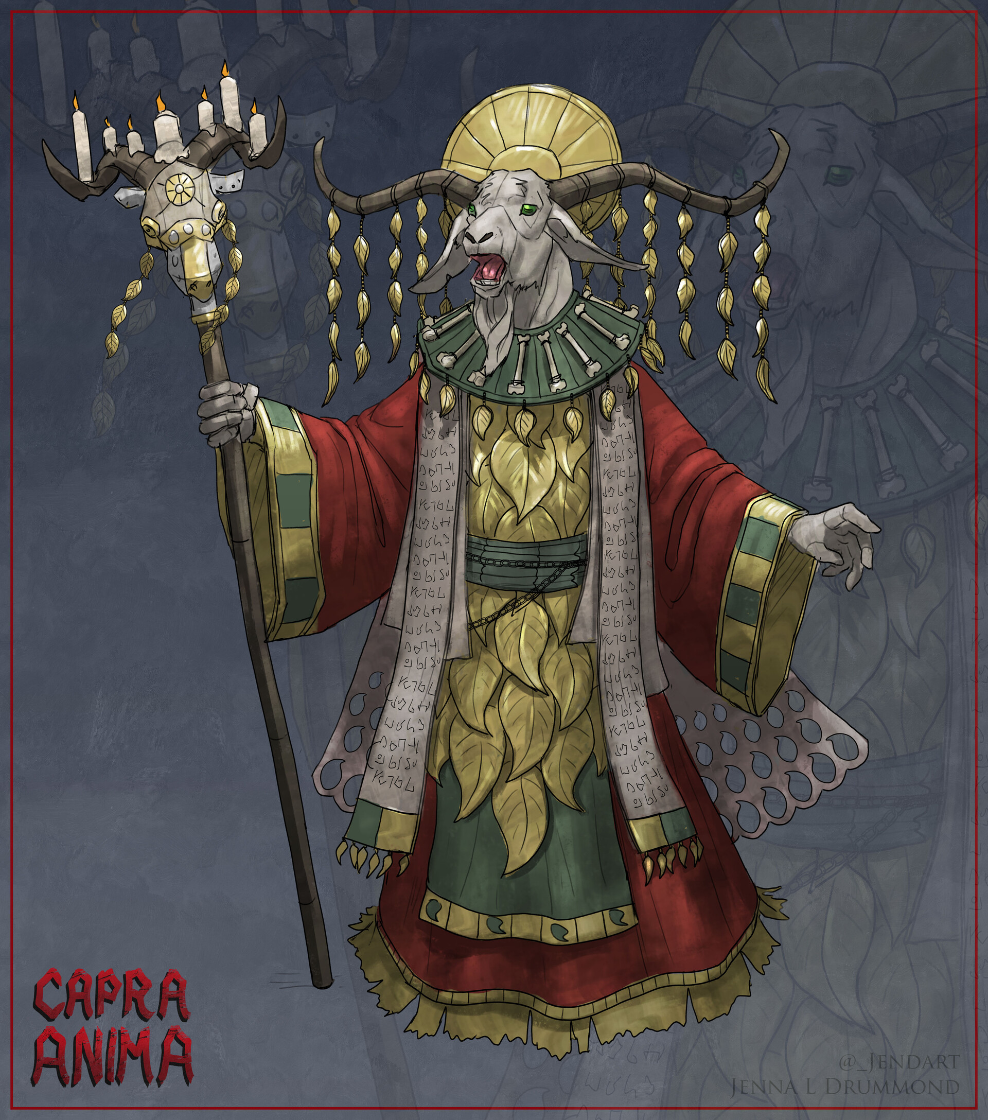 Jenna Drummond - Artstation Animal Challenge - Capra Anima