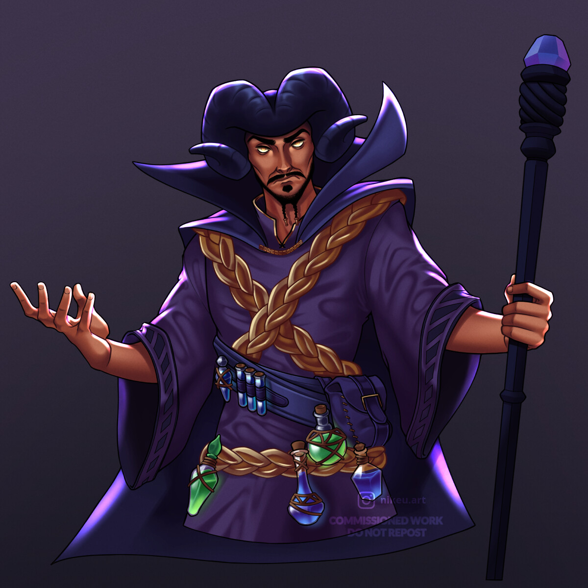 ArtStation - [D&D Commission] Wizard