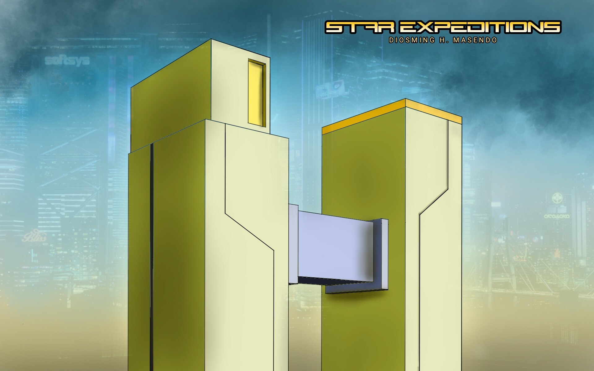 ArtStation - Star Expeditions Command Tower (Concept Art) (Illustration)