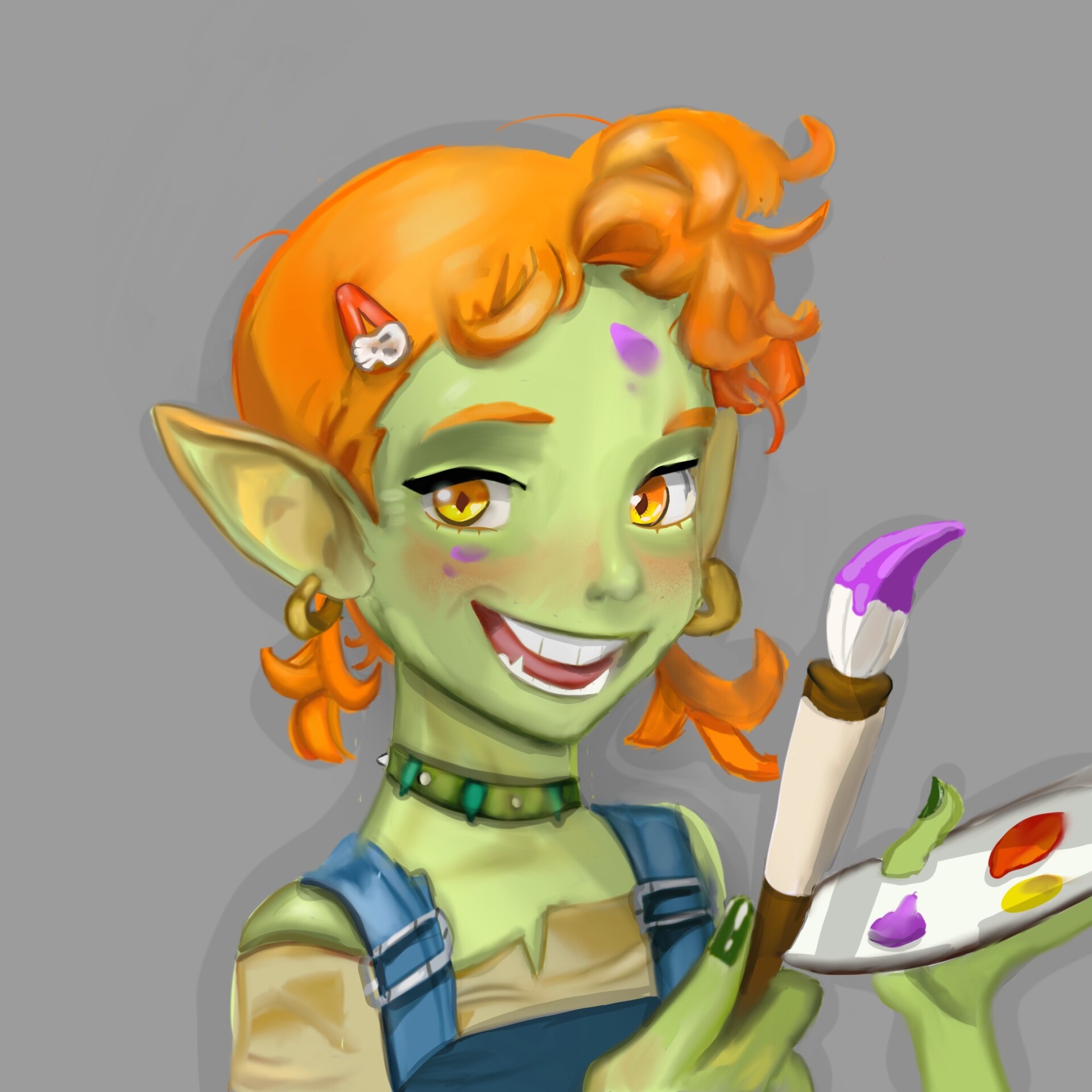 ArtStation - Hand paint elf