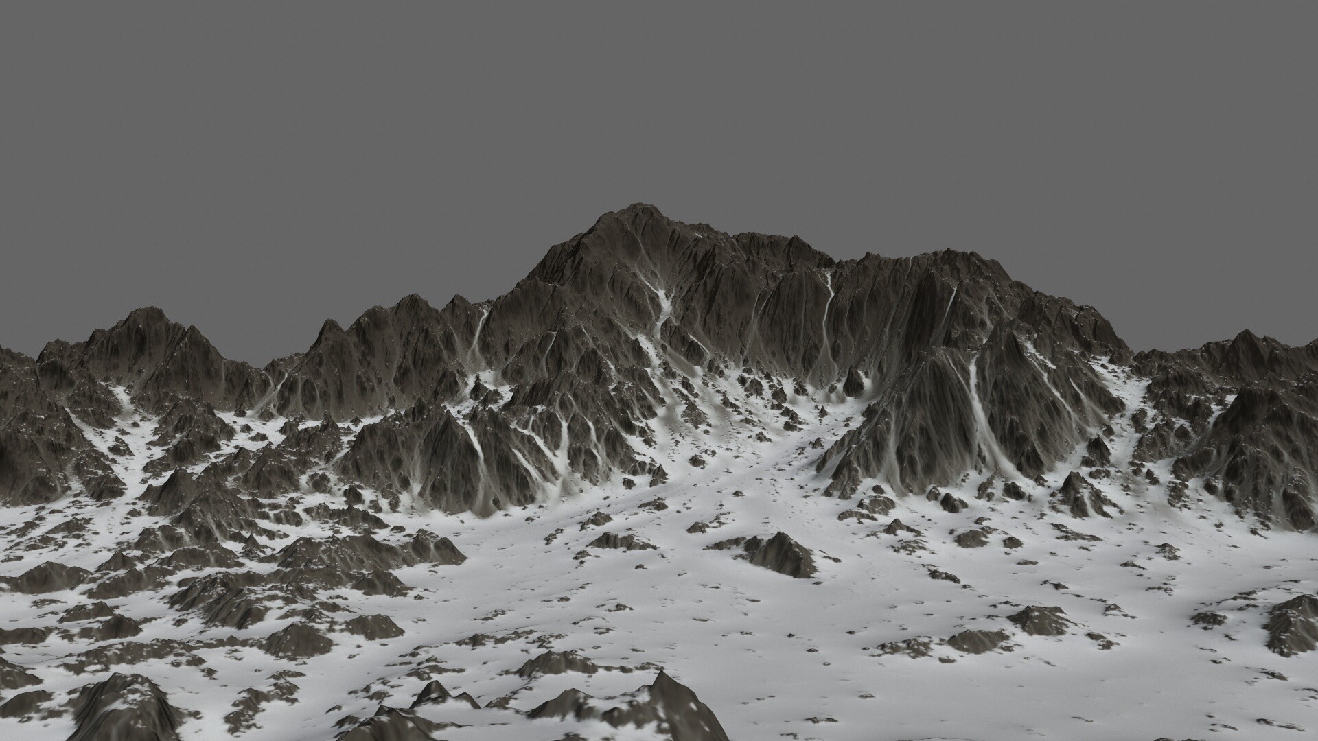 ArtStation - Snowy Mountain