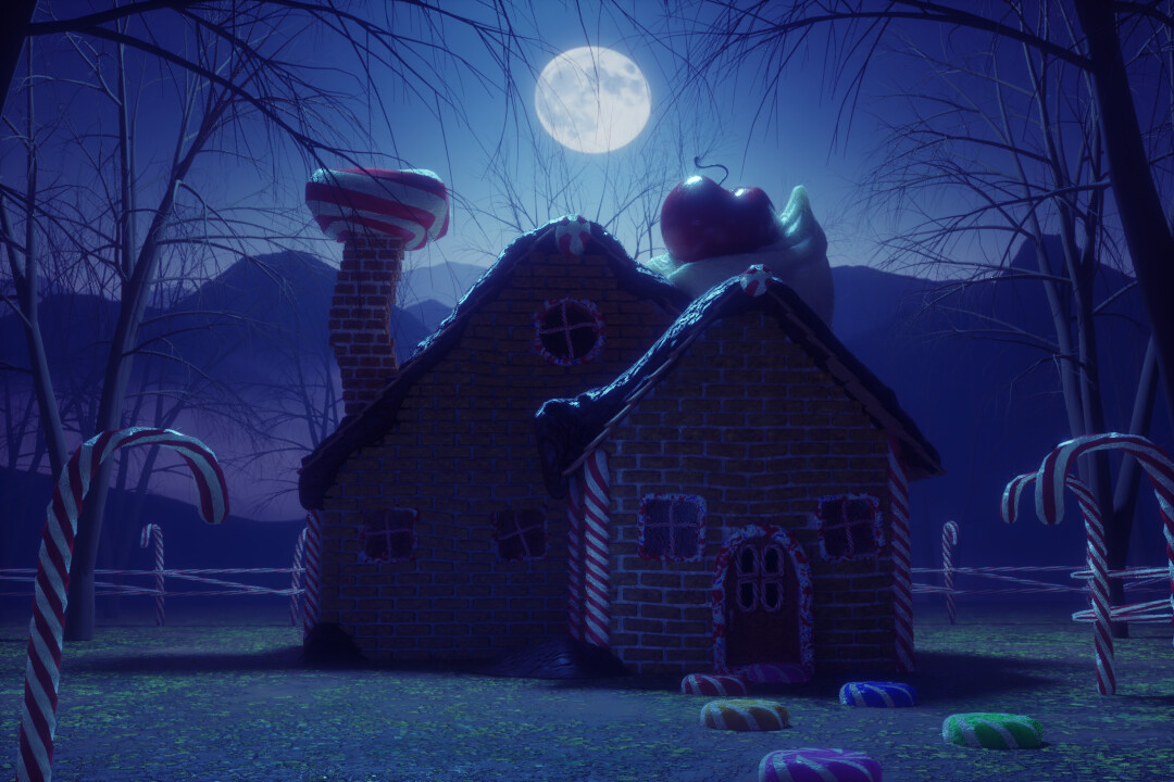 ArtStation - Spooky Candy House
